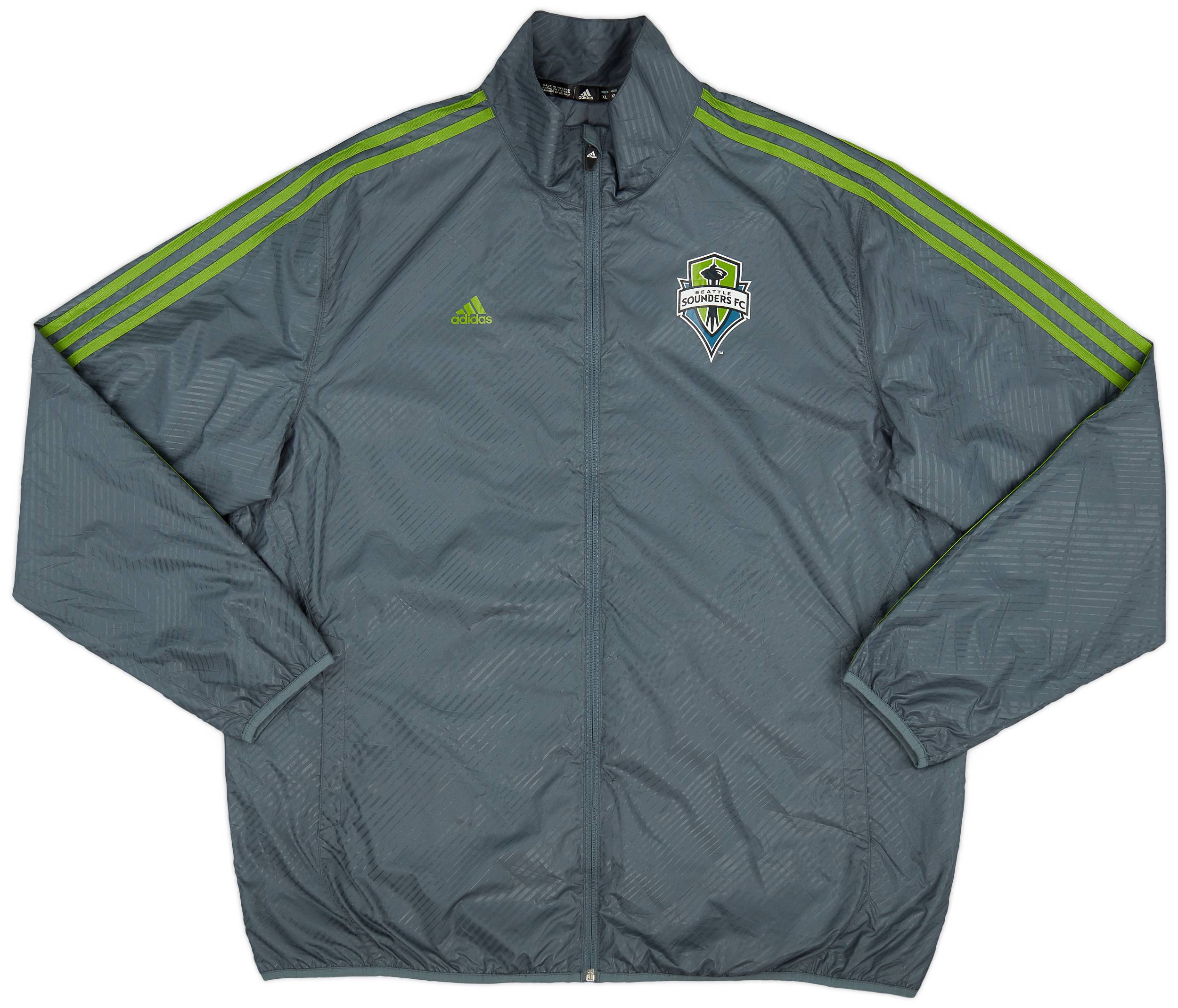 2014-15 Seattle Sounders adidas Windbreaker Jacket - 9/10 - (XL)