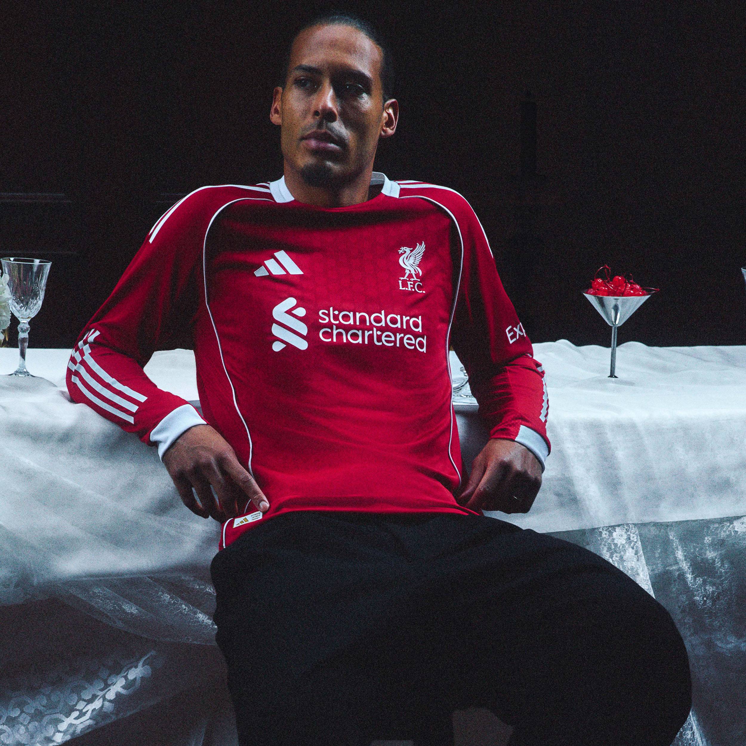 2025-26 Liverpool Authentic Home L/S Shirt