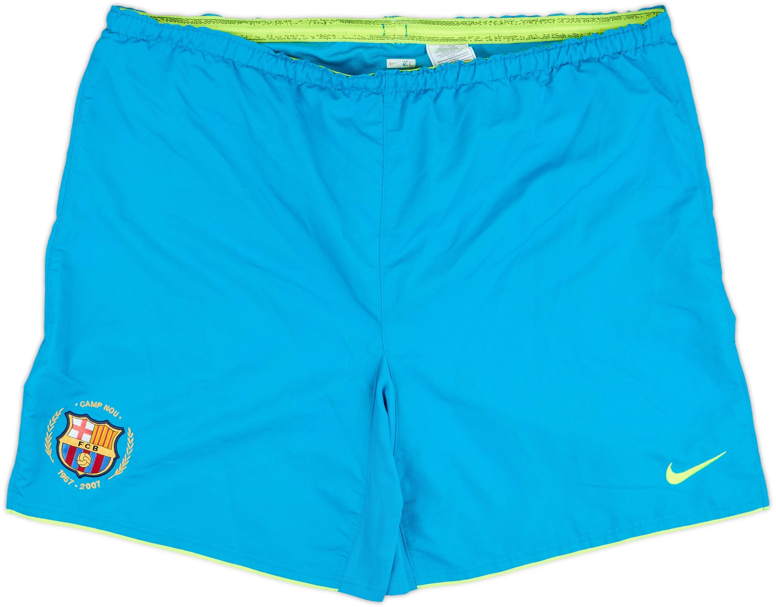 2007-08 Barcelona Away Shorts - 5/10 - (XL)