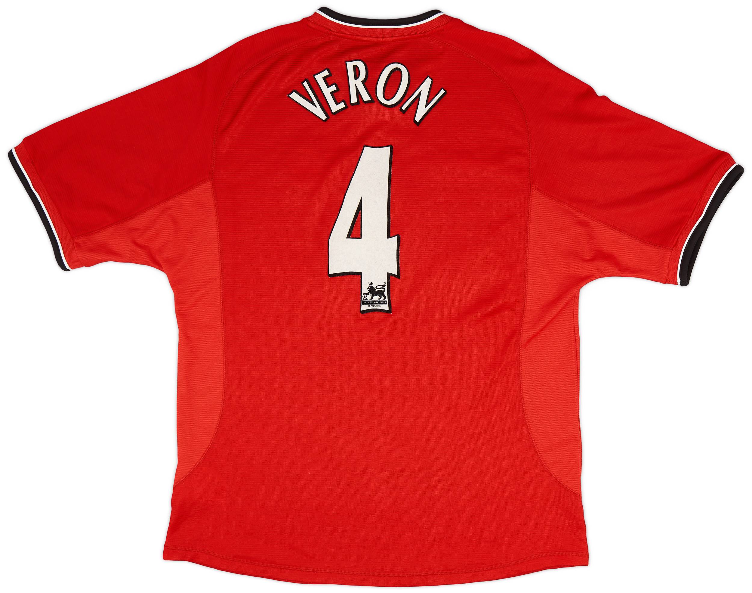 2000-02 Manchester United Home Shirt Veron #4 - 9/10 - (L)