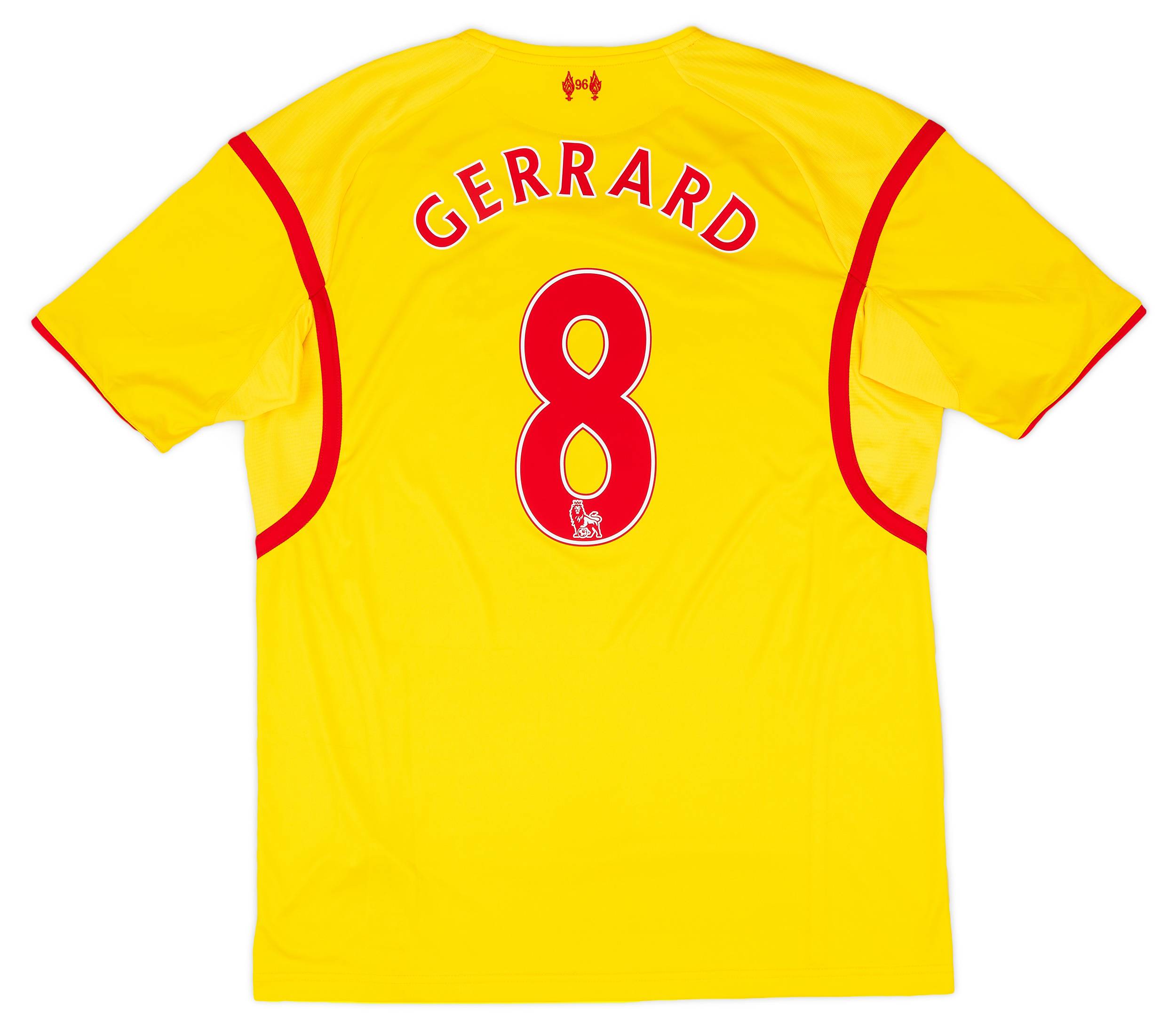 2014-15 Liverpool Away Shirt Gerrard #8 - Excellent 9/10 - (XL)