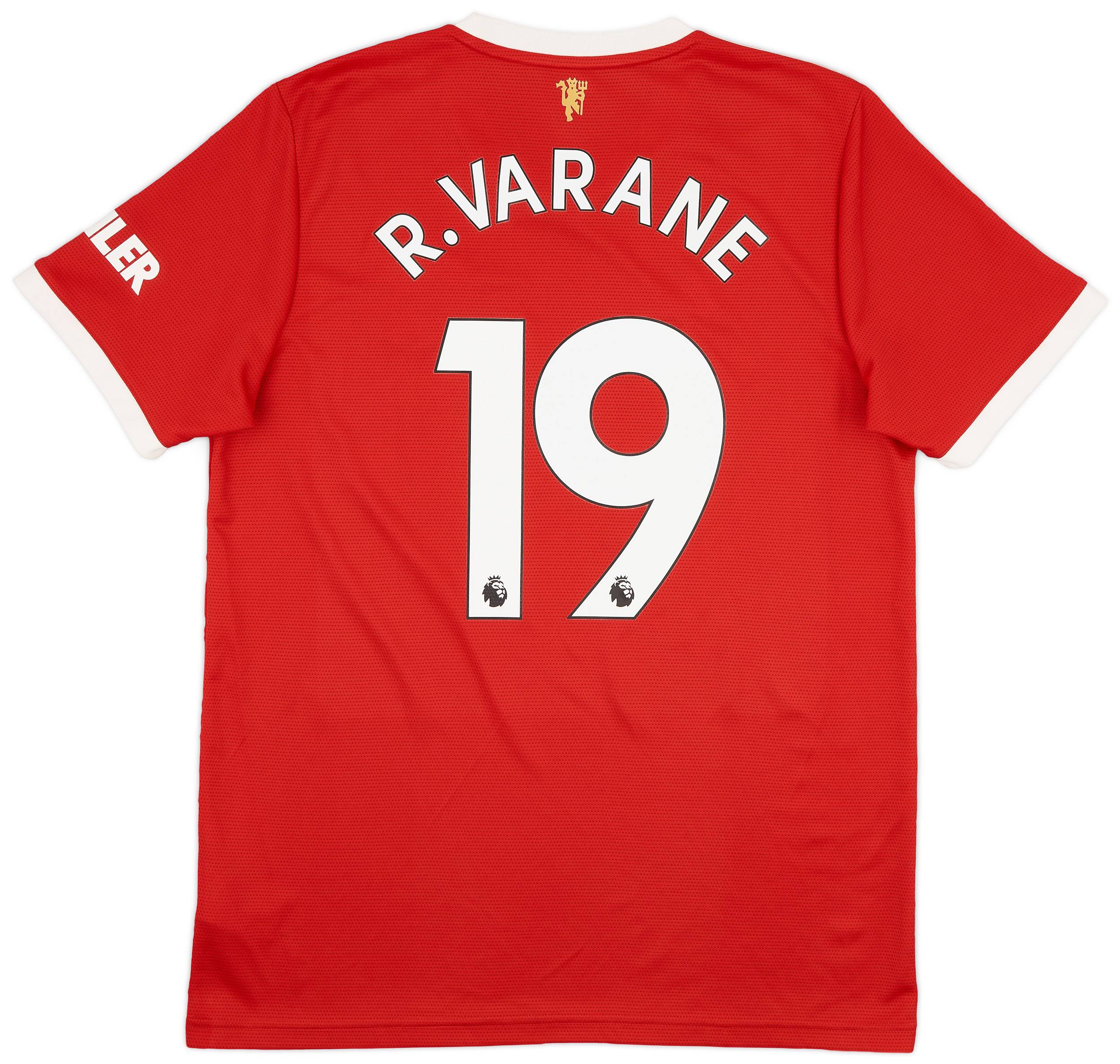 2021-22 Manchester United Home Shirt R. Varane #19 - Excellent 8/10 - (L)