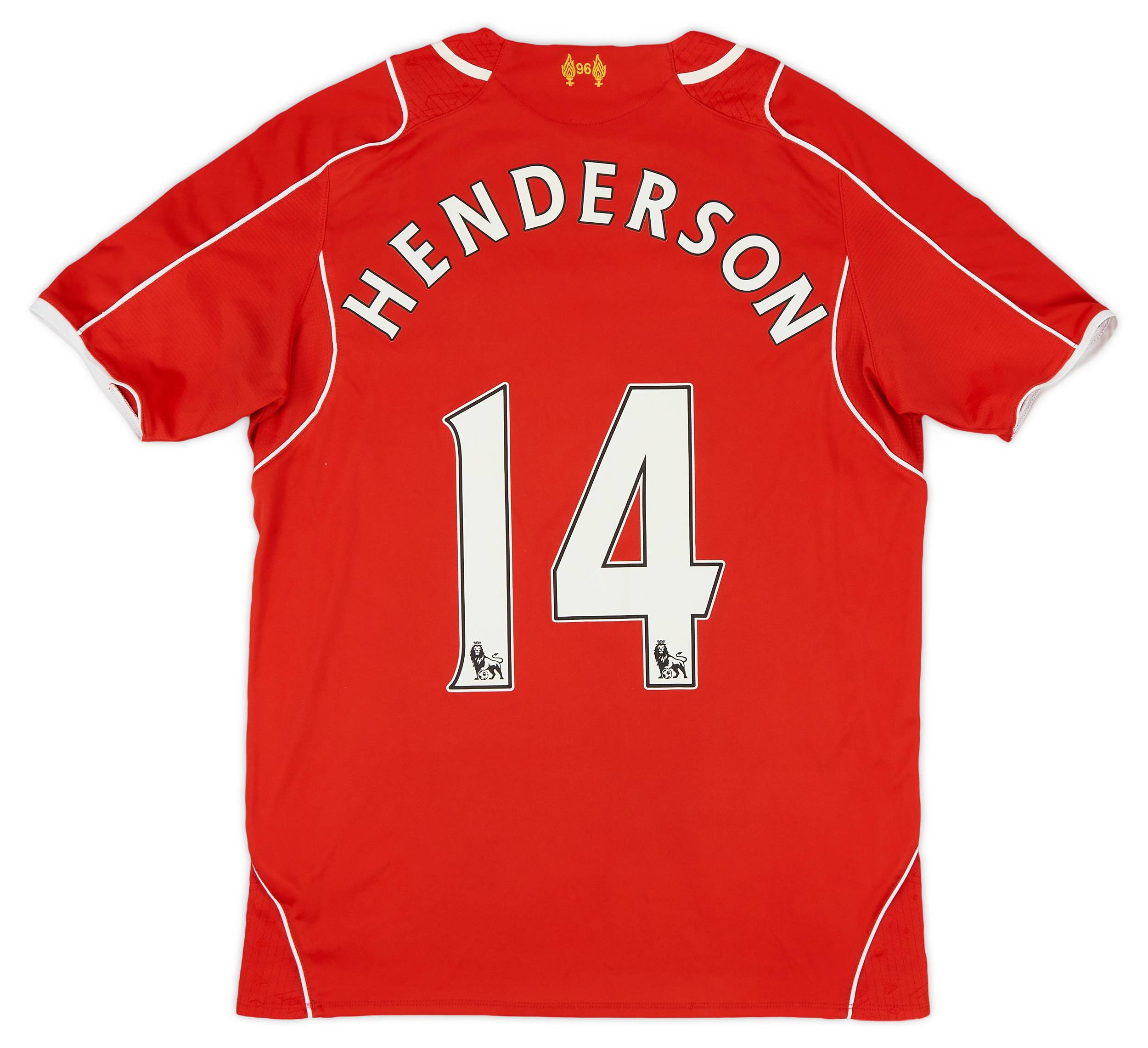 2014-15 Liverpool Home Shirt Henderson #14 - 6/10 - (M)