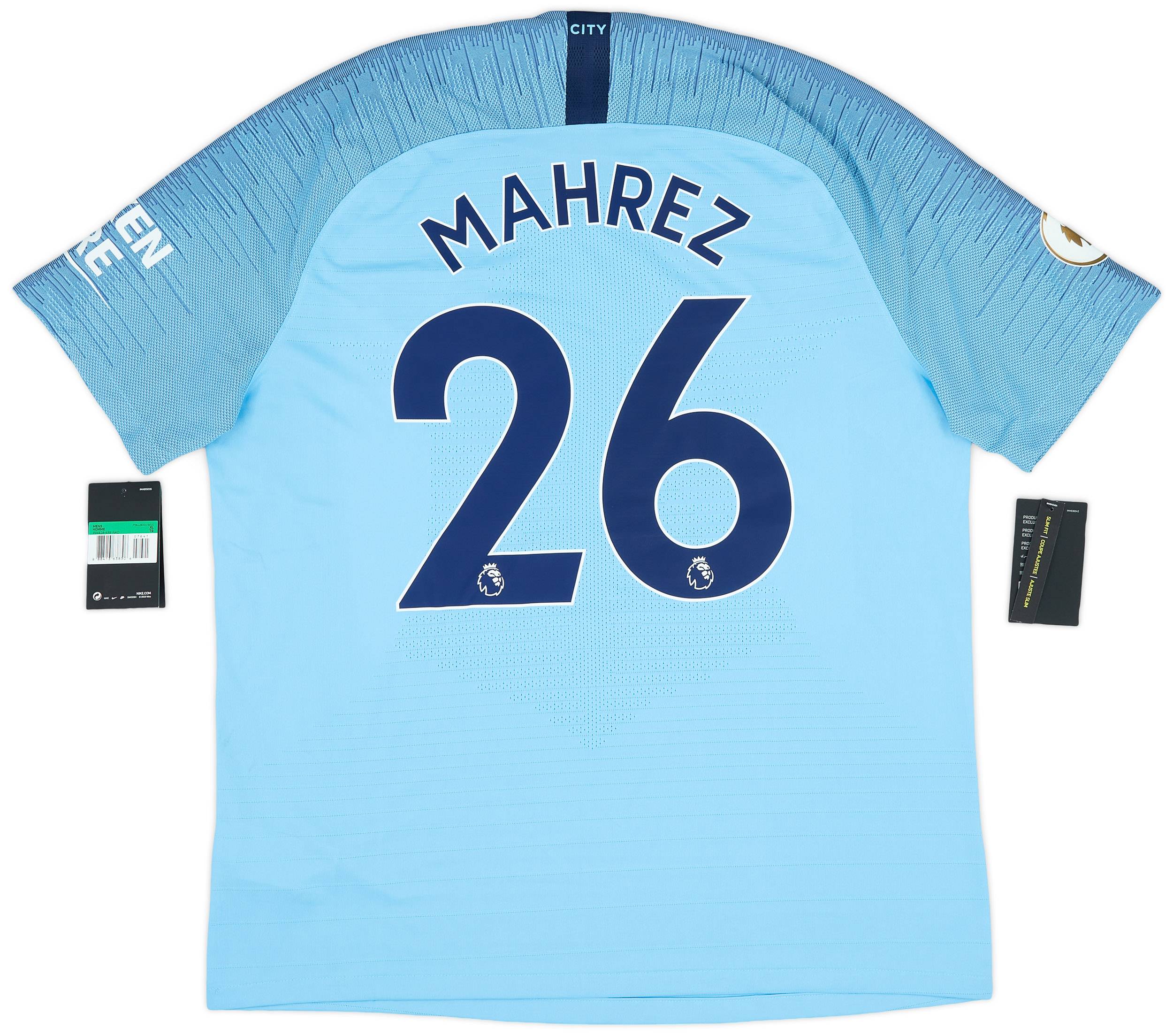 2018-19 Manchester City Authentic Home Shirt Mahrez #26 (XL)