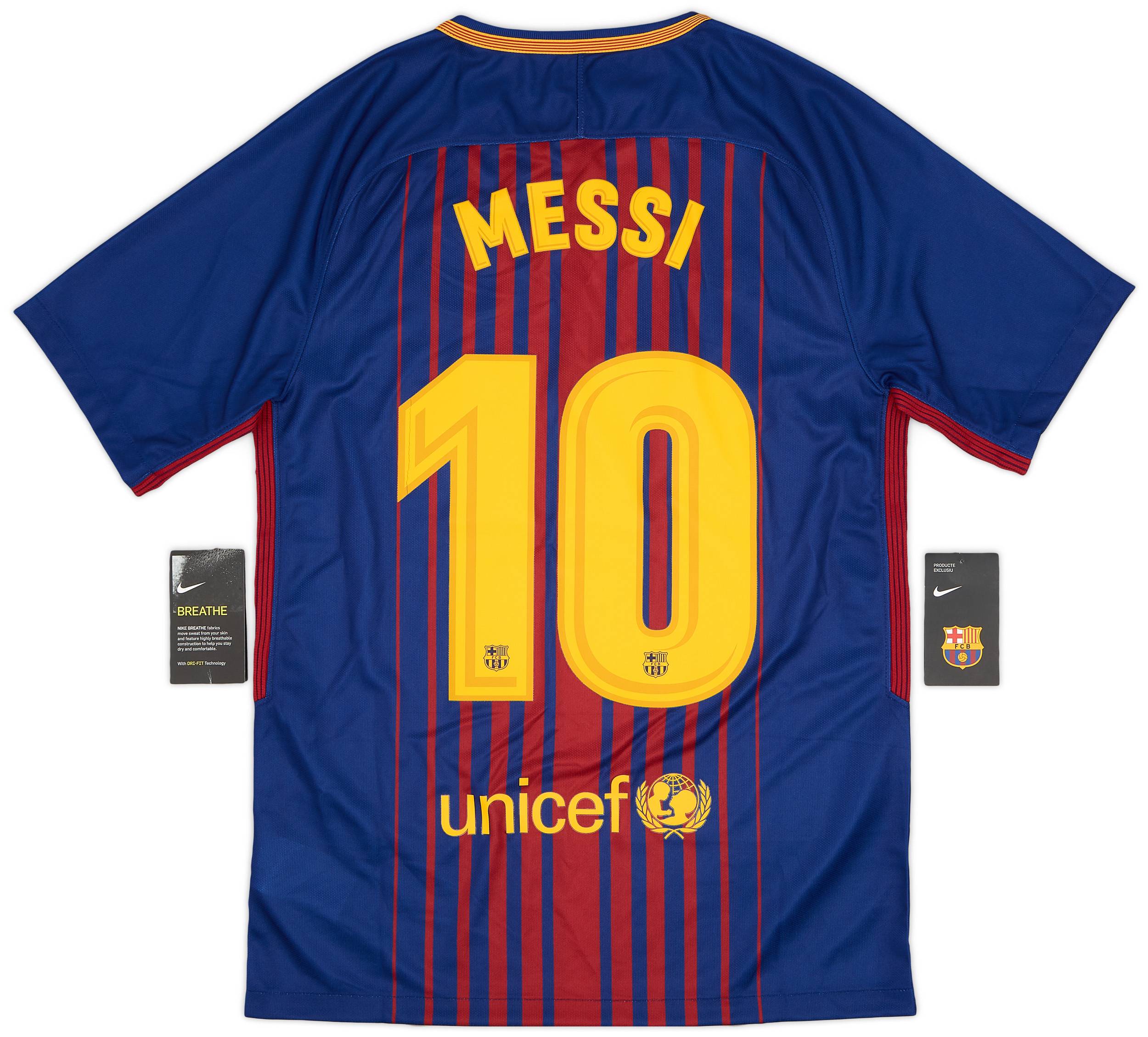 2017-18 Barcelona Home Shirt Messi #10 (S)