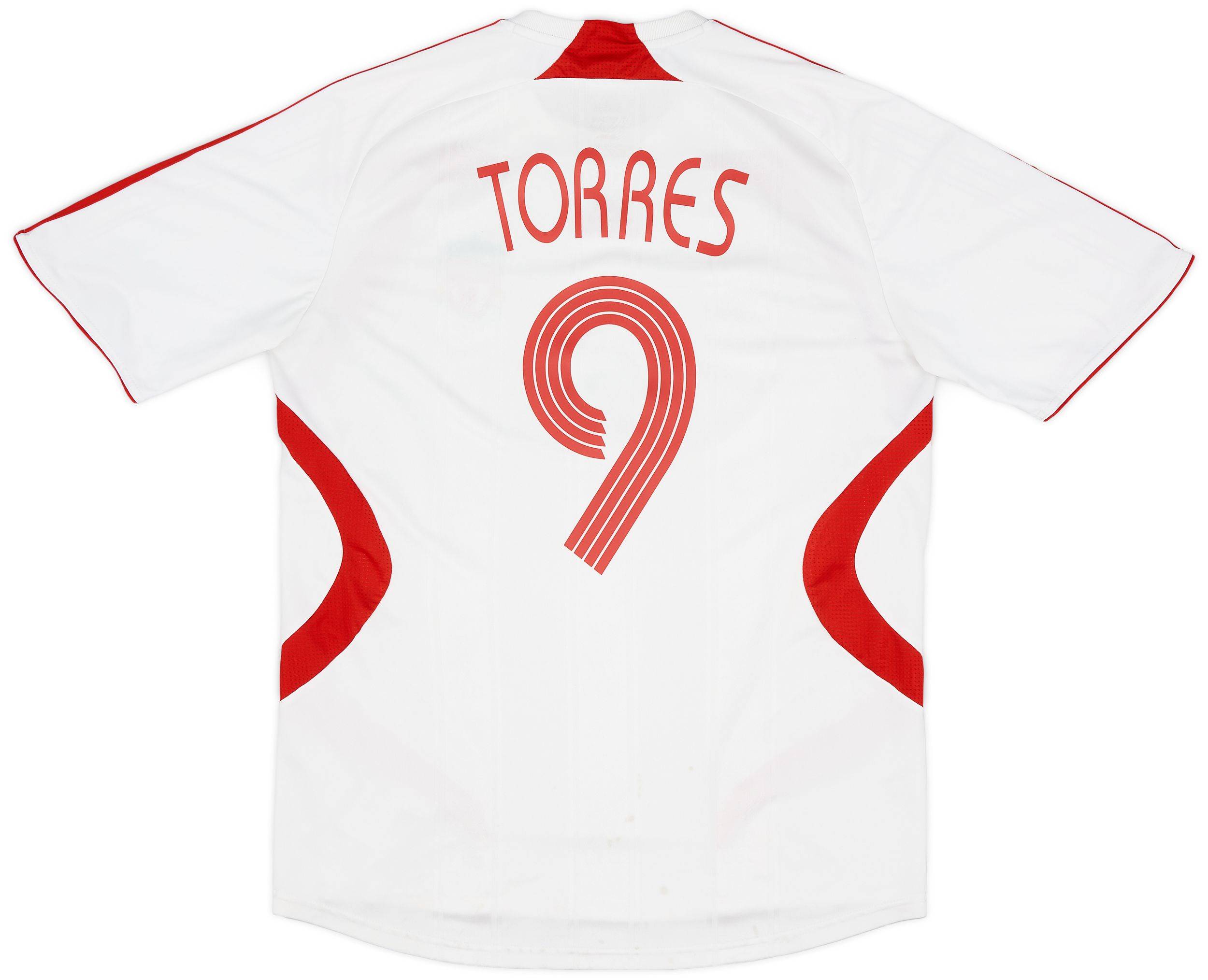 2007-08 Liverpool Away Shirt Torres #9