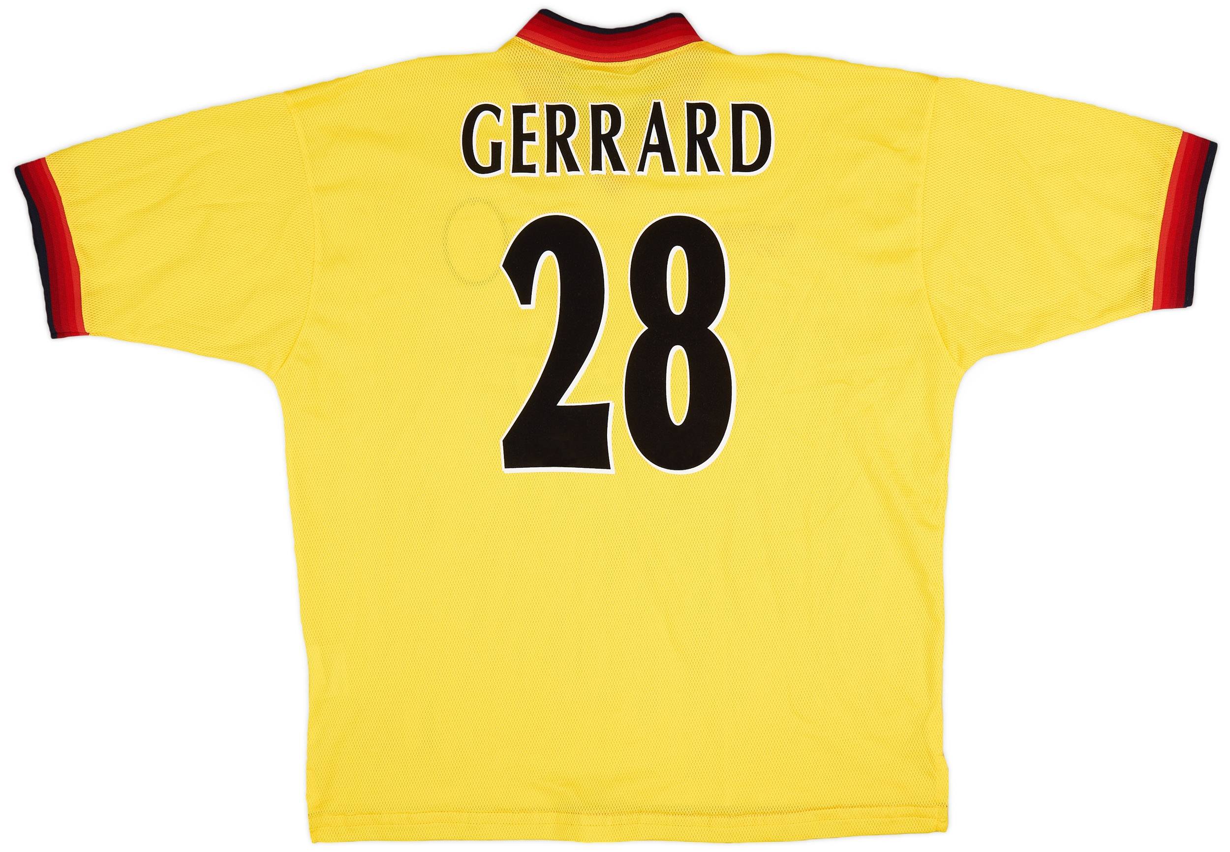 1997-99 Liverpool Away Shirt Gerrard #28