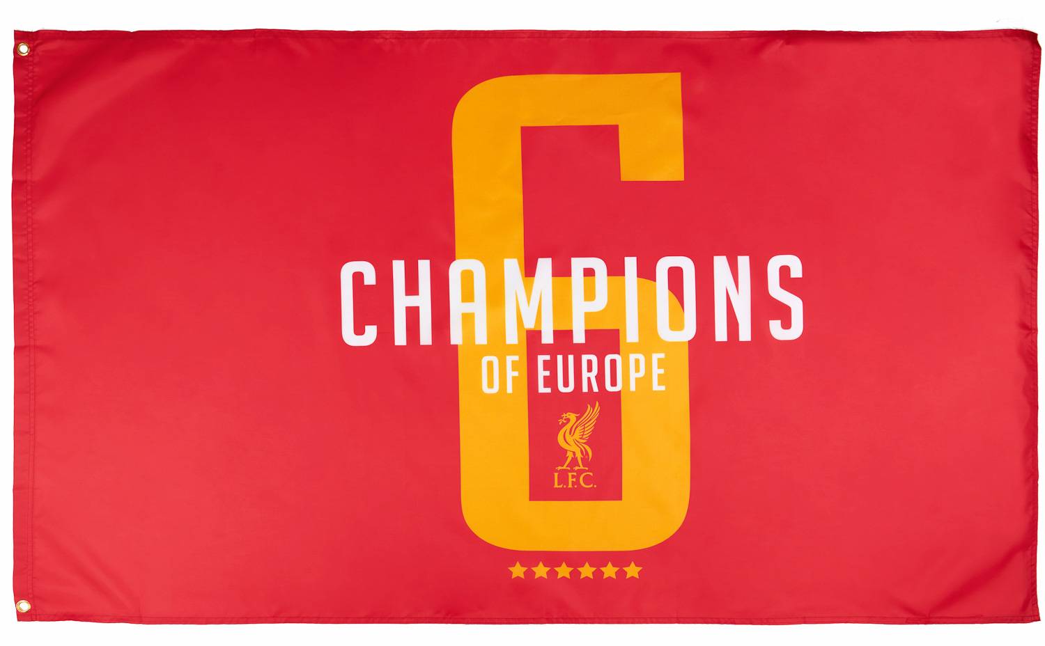 2019-20 Liverpool '6 Champions of Europe' Flag