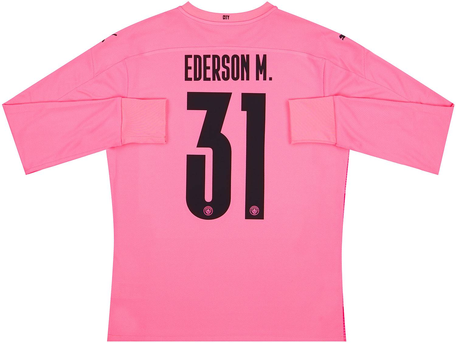 2020-21 Manchester City Player Issue GK Third Shirt Ederson M. #31
