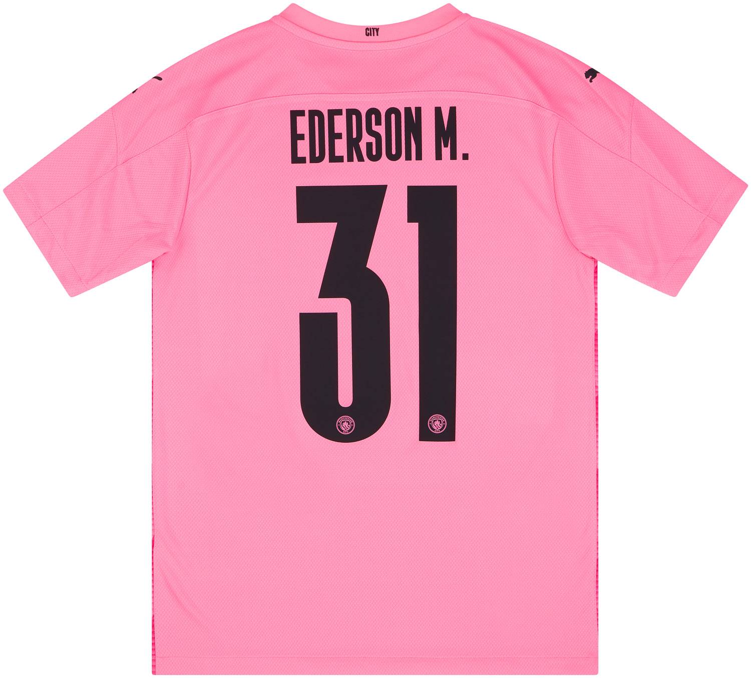 2020-21 Manchester City Player Issue GK Third S/S Shirt Ederson M. #31