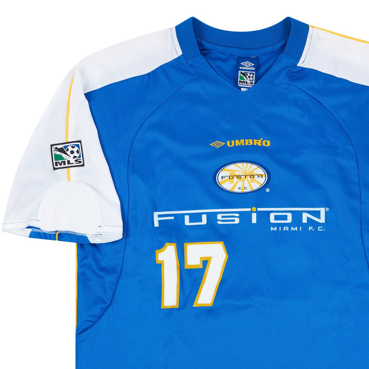 2001 Miami Fusion Match Issue Home Shirt Serna #17