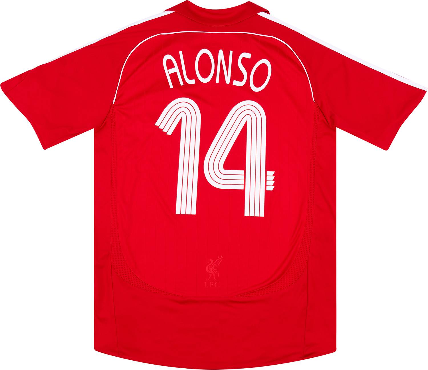 2006-08 Liverpool CL Home Shirt Alonso #14 (8/10) XXL