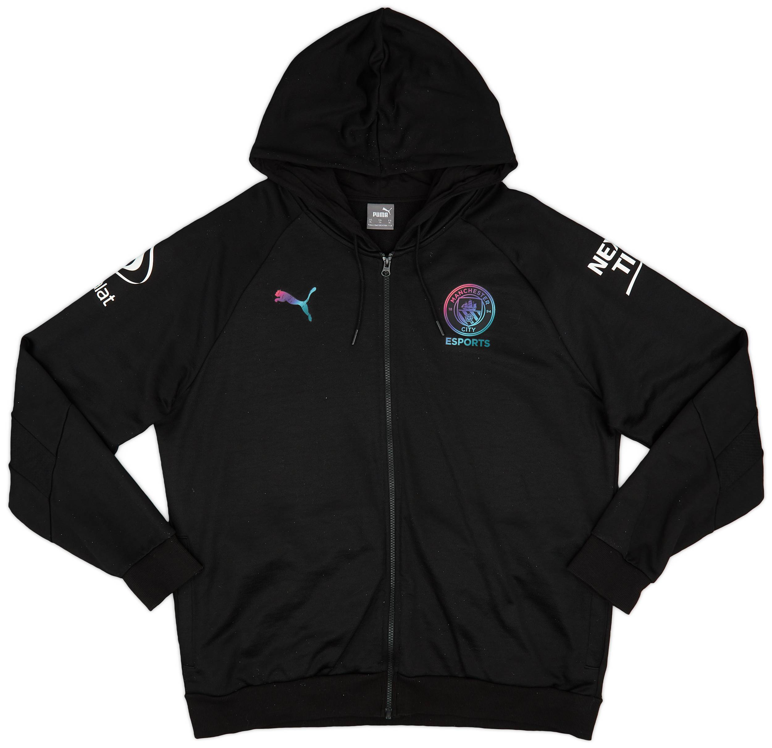 2021-22 Manchester City Puma eSports Hooded Track Jacket - 9/10 - (XL)