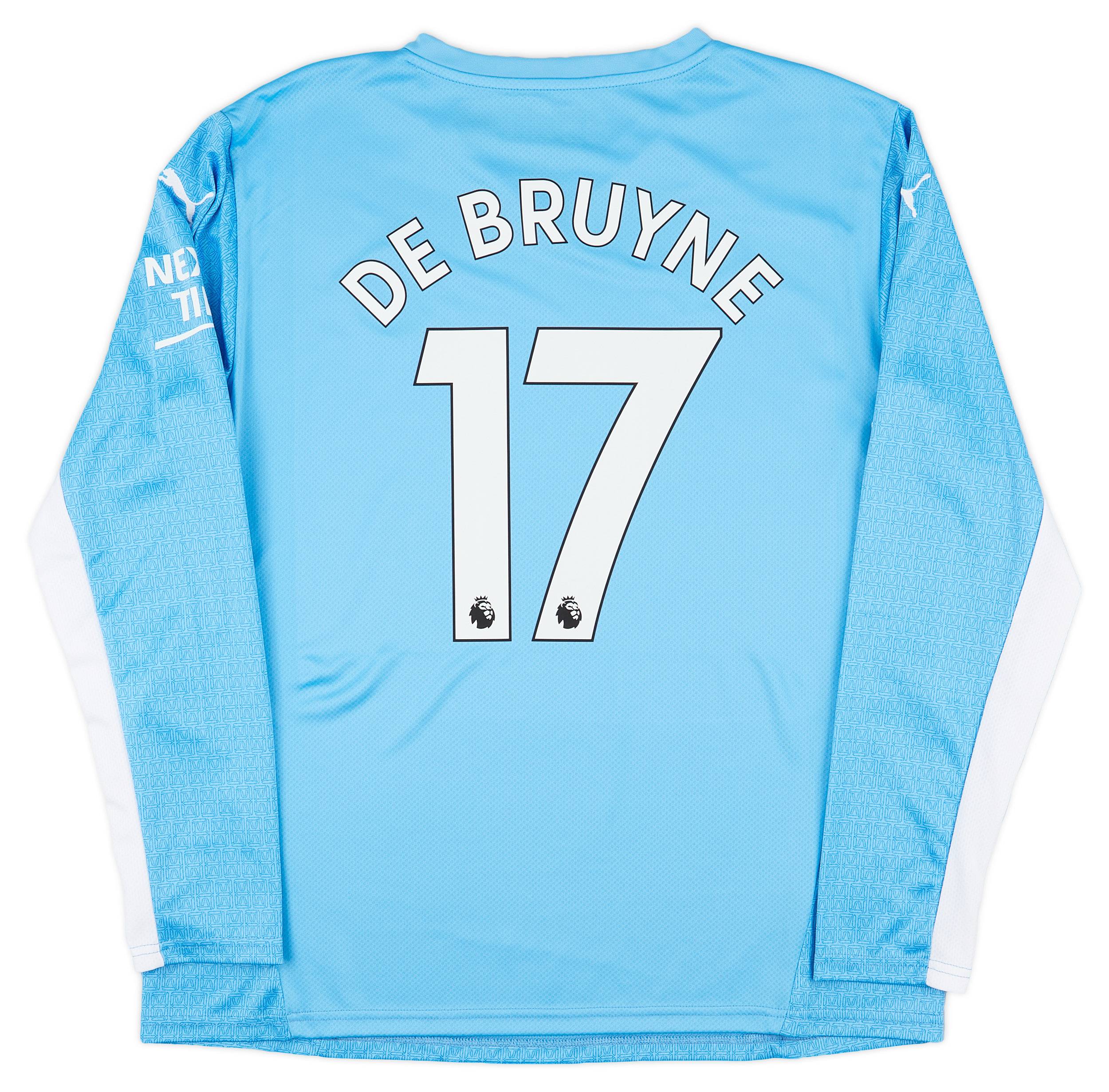 2021-22 Manchester City Home L/S Shirt De Bruyne #17