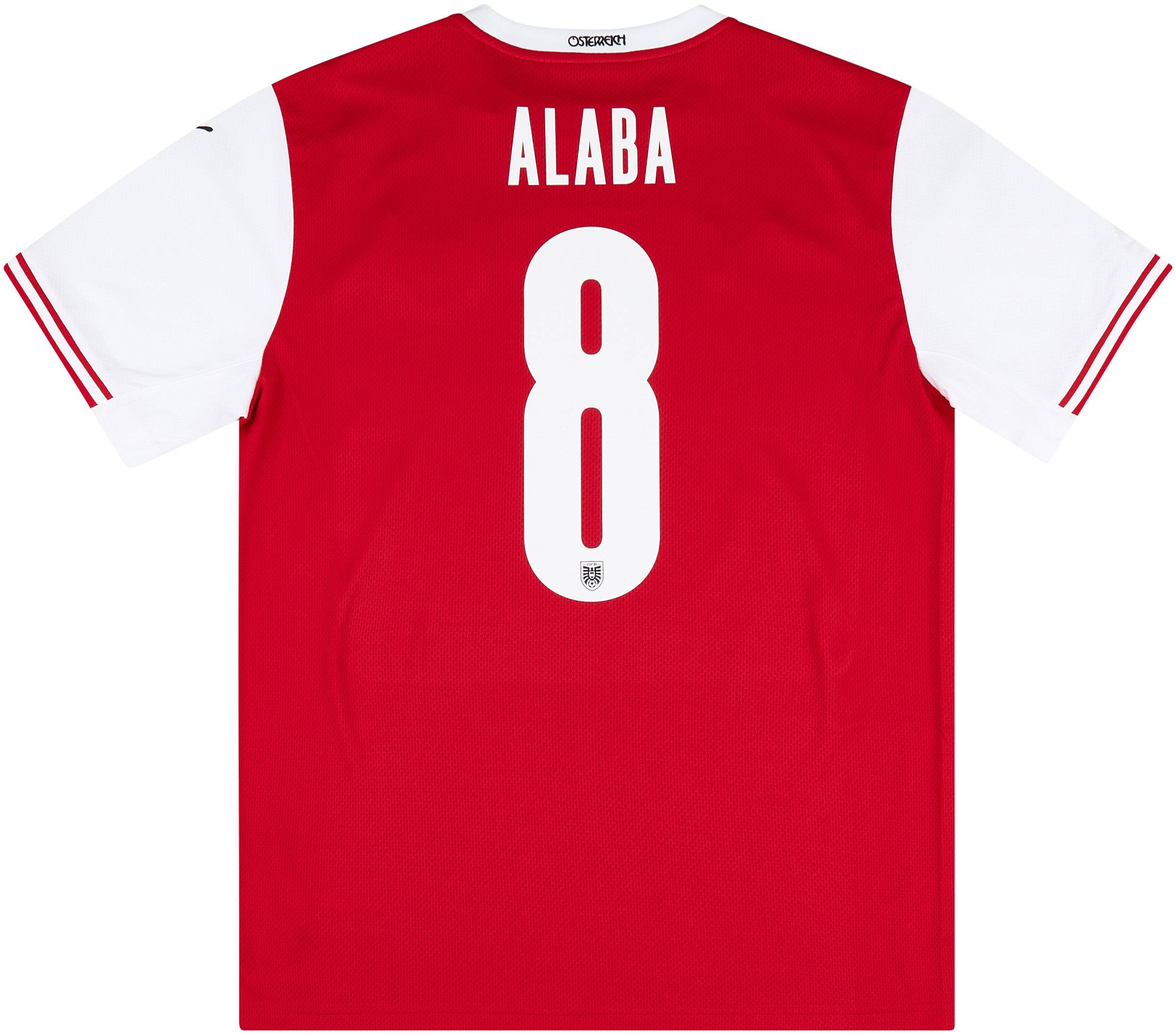 2020-21 Austria Home Shirt Alaba #8