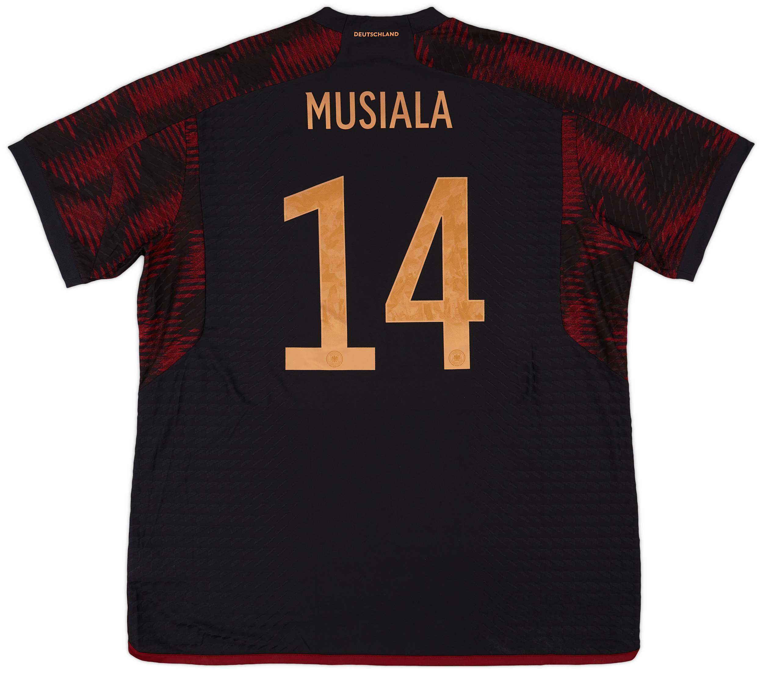 2022-23 Germany Authentic Away Shirt Musiala #14 - (XXL)