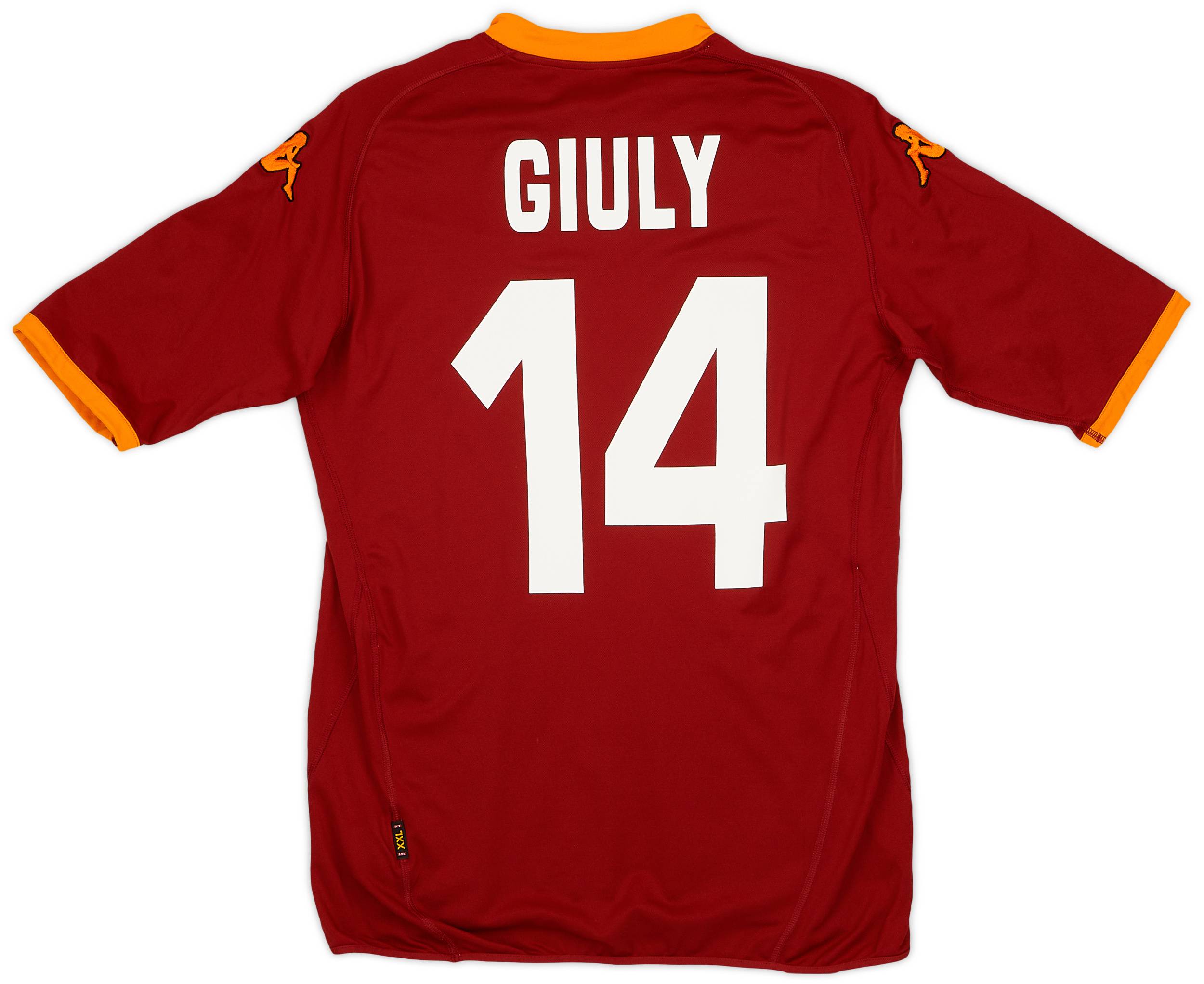 2007-08 Roma Home Shirt Giuly #14 - 7/10 - (XXL)