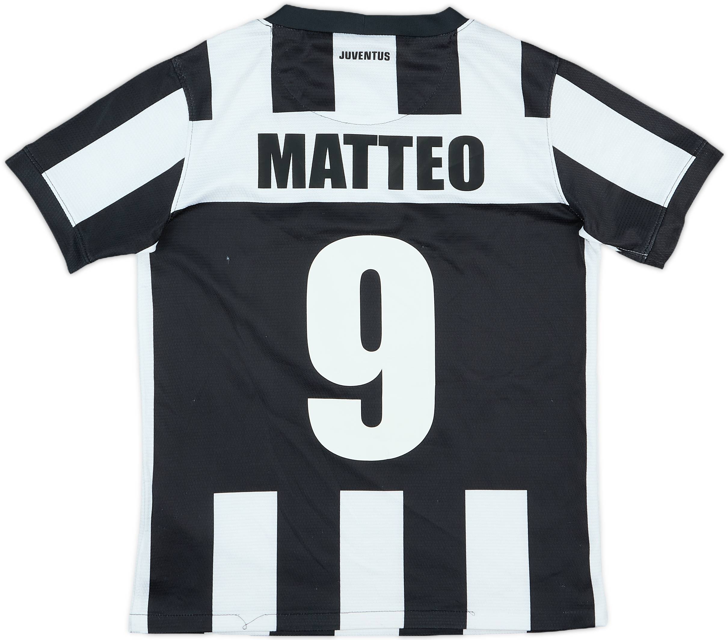 2012-13 Juventus Home Shirt Matteo #9 - 6/10 - (S.Boys)