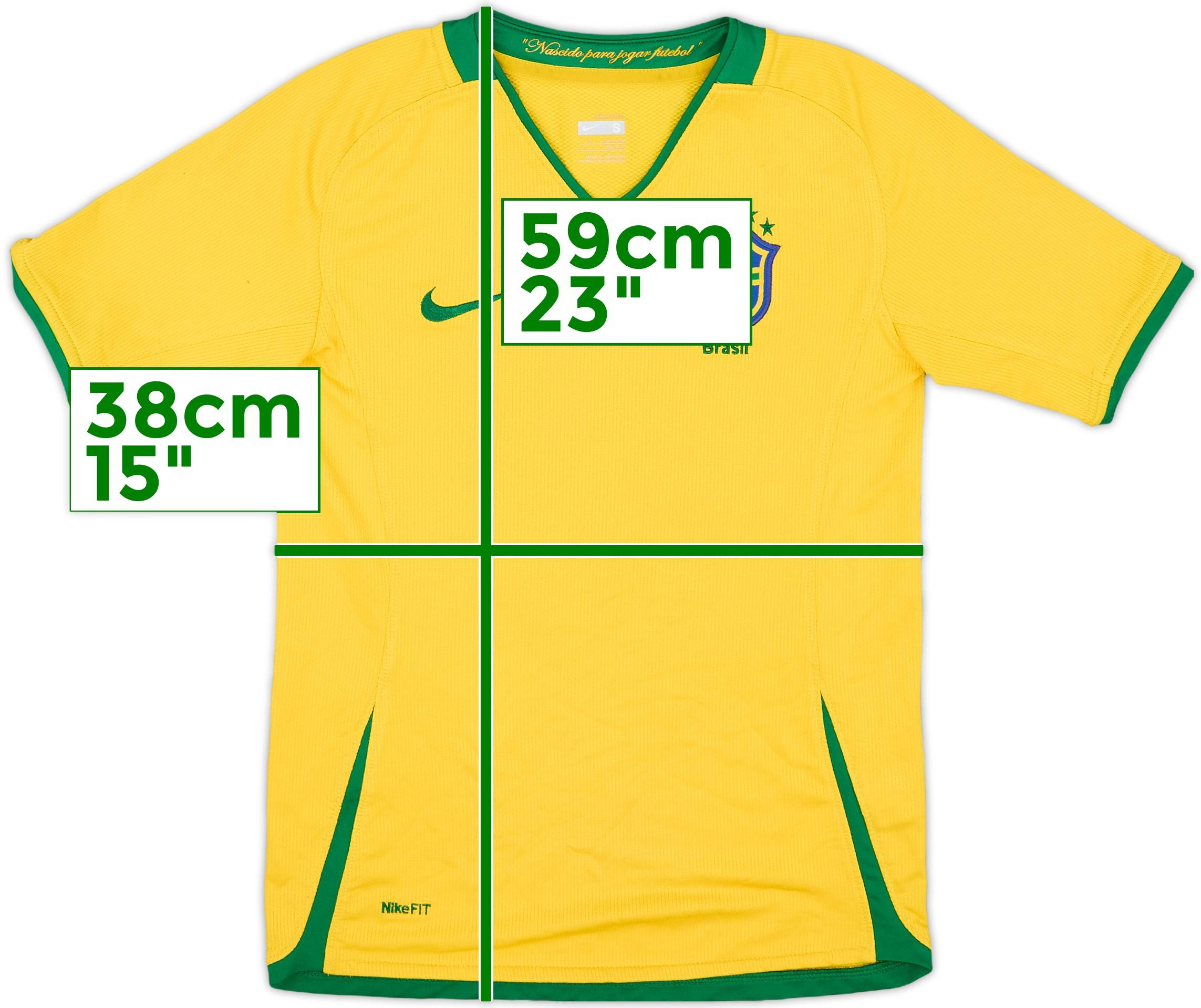 2008-10 Brazil Home Shirt - 8/10 - (S.Boys)