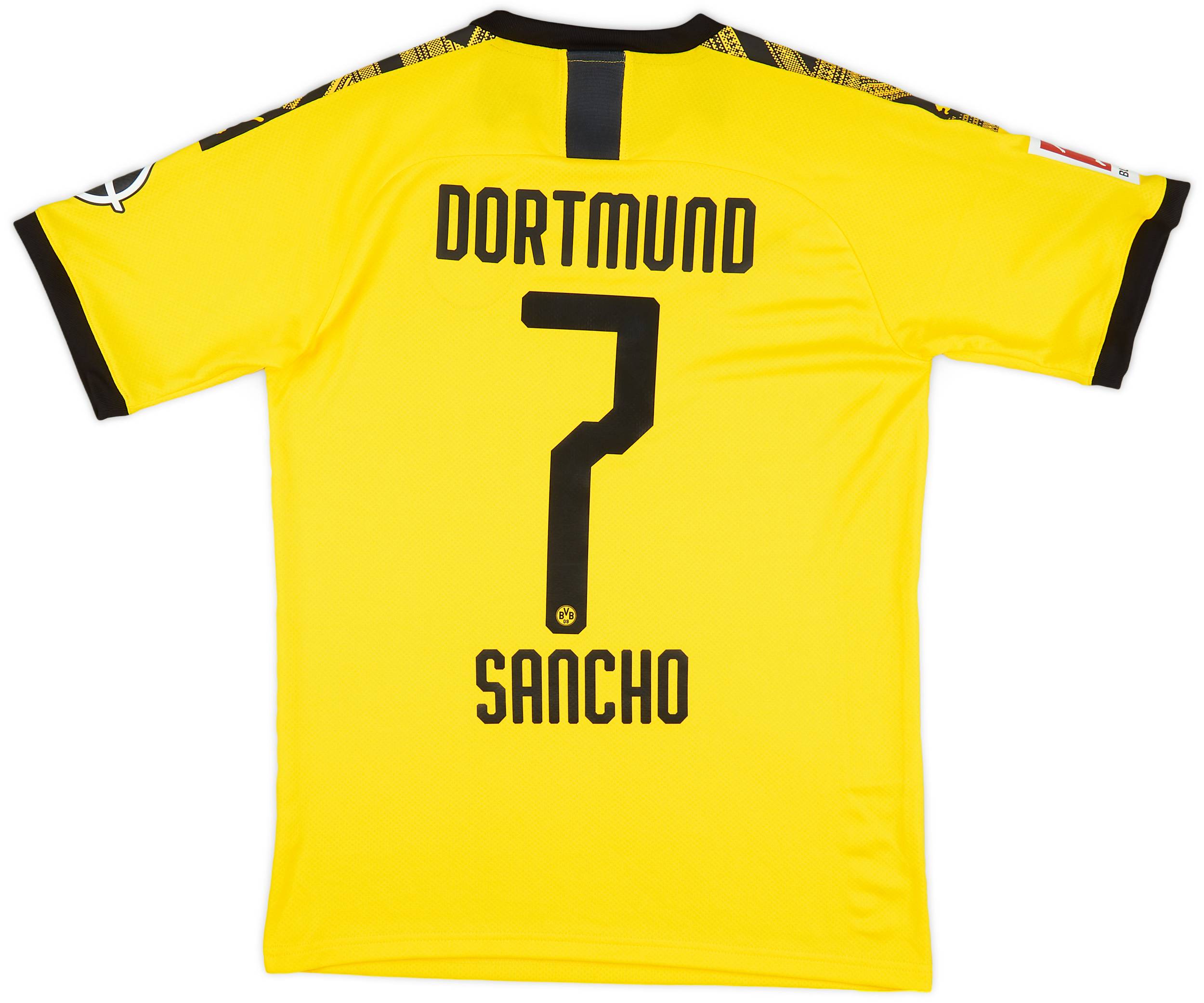 2019-20 Borussia Dortmund Home Shirt Sancho #7 - 9/10 - (S)