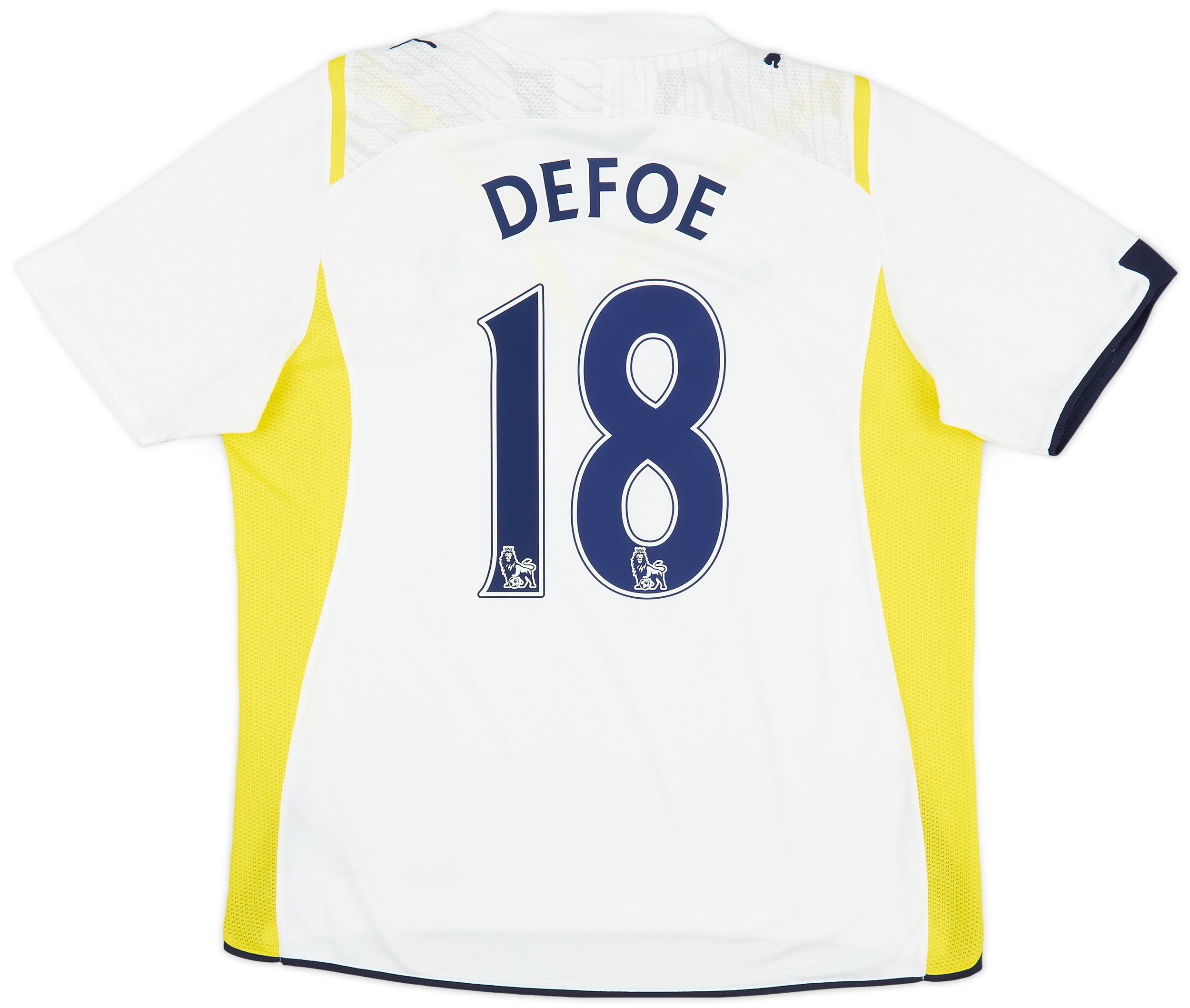 2009-10 Tottenham Home Shirt Defoe #18 - 8/10 - (L)