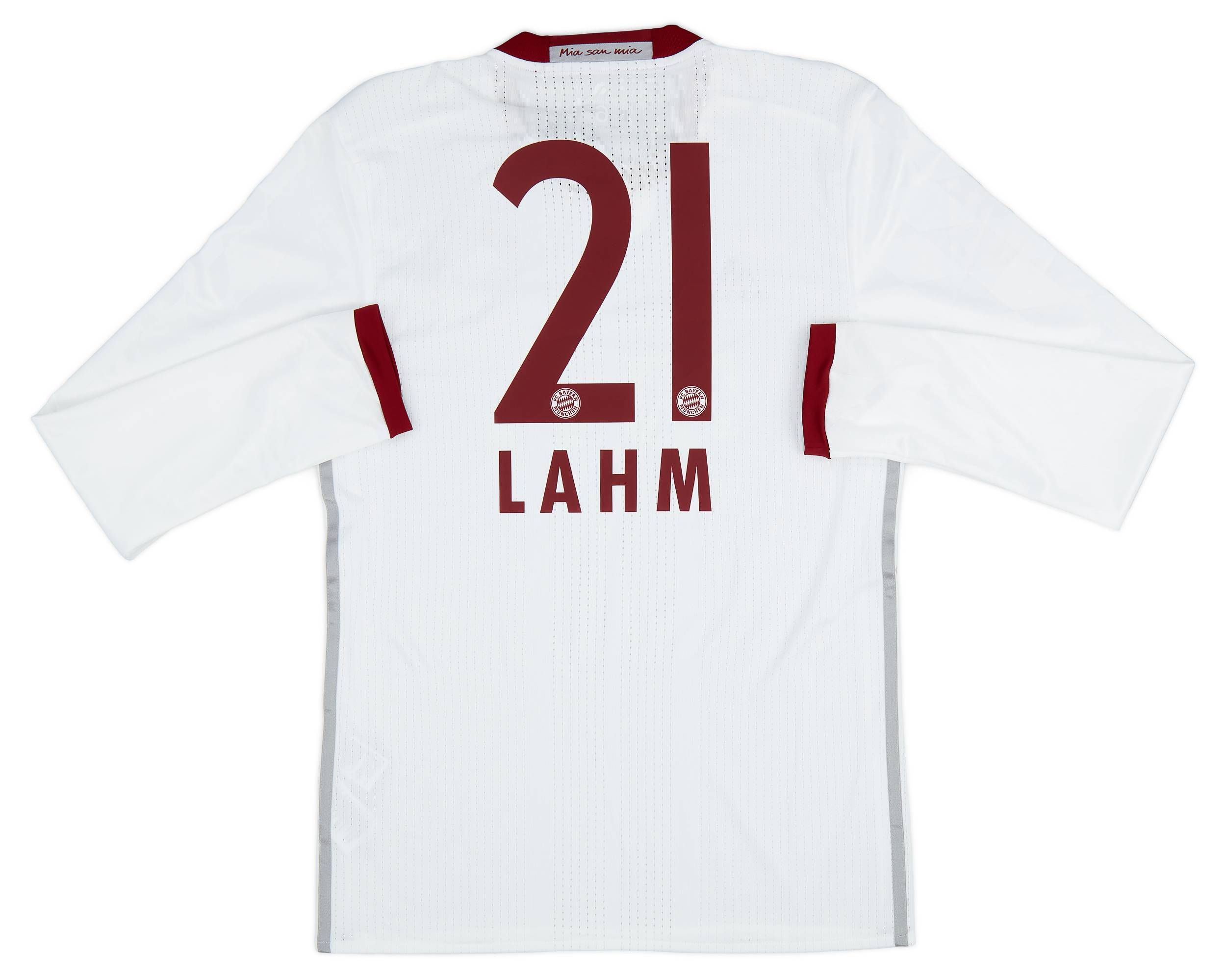 2016-17 Bayern Munich Authentic Third L/S Shirt Lahm #21 (M)