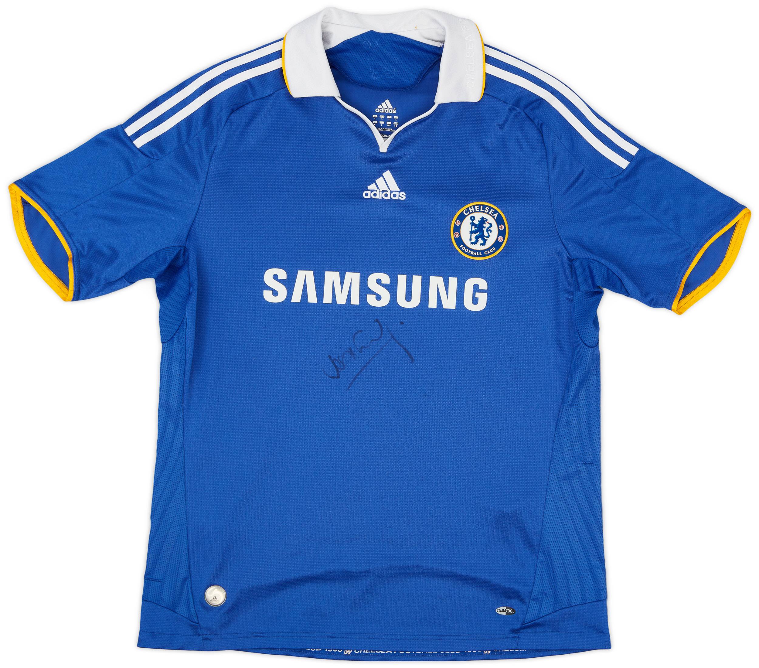 2008-09 Chelsea Signed Home Shirt - 8/10 - (L)