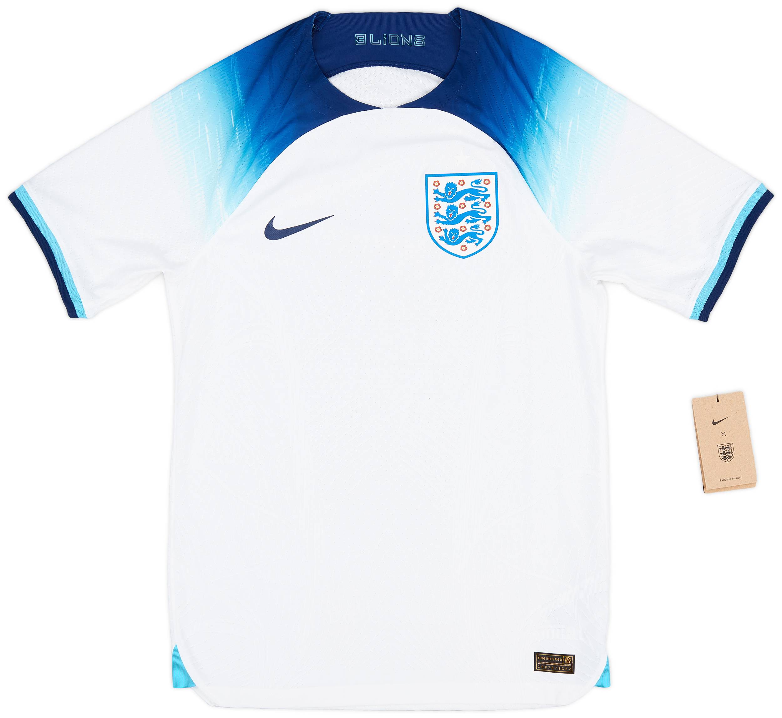 2022-23 England Authentic Home Shirt (S)