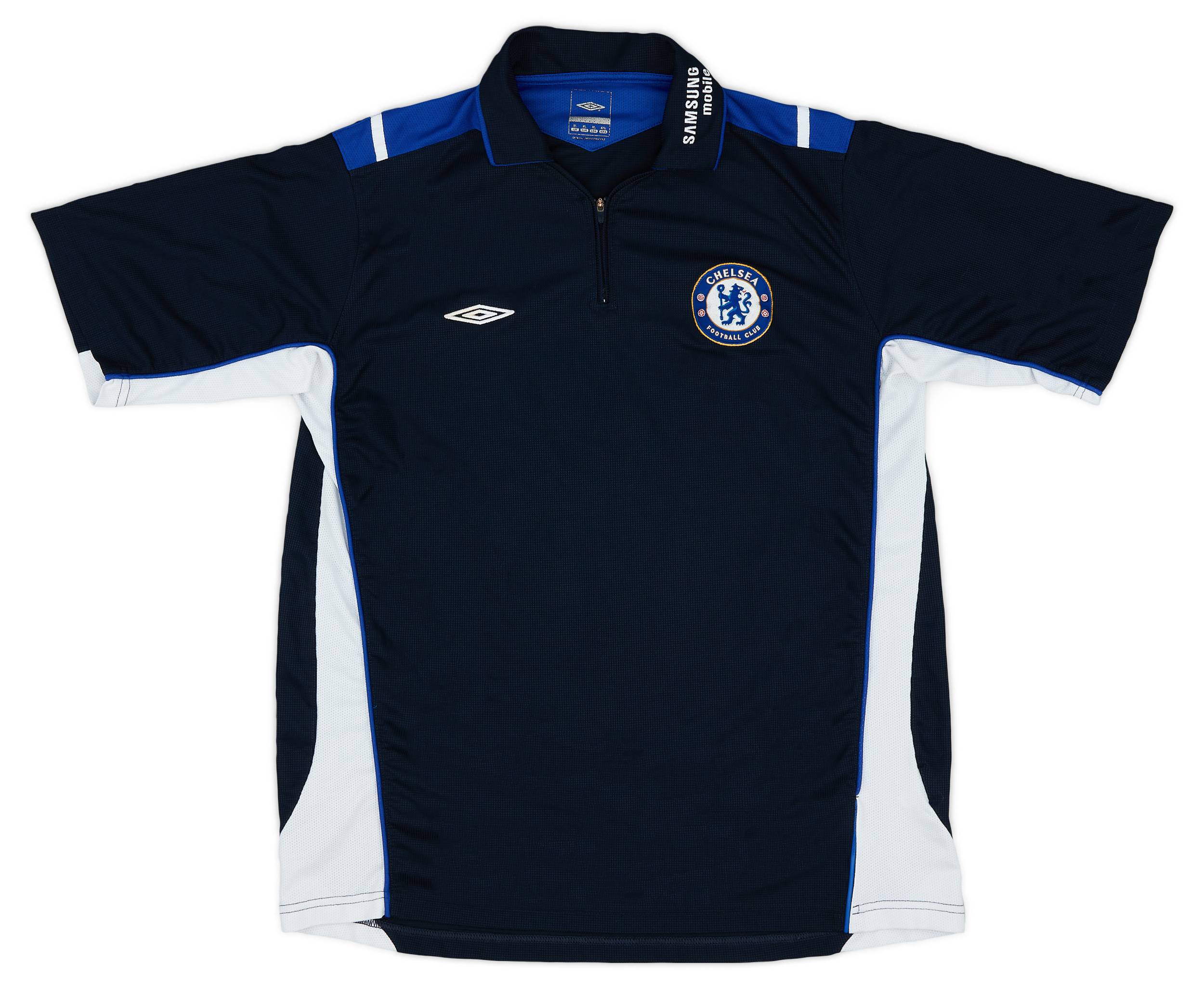 2005-06 Chelsea Umbro 1/4 Zip Training Shirt - 9/10 - (XL)