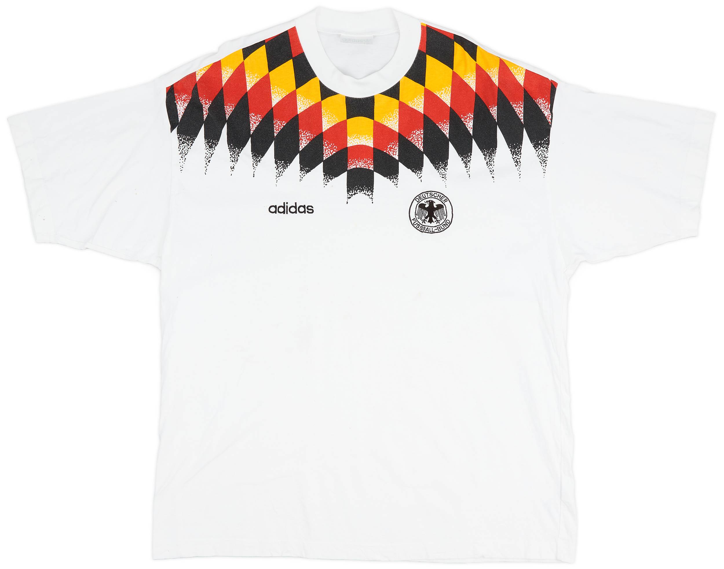 1994-96 Germany adidas Cotton Tee - 7/10 - (XL)