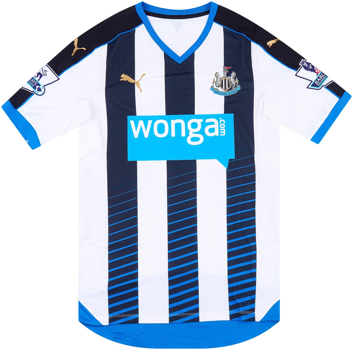 2015-16 Newcastle Player Issue ACTV Fit Home Shirt Mbemba #18 - NEW - (L)