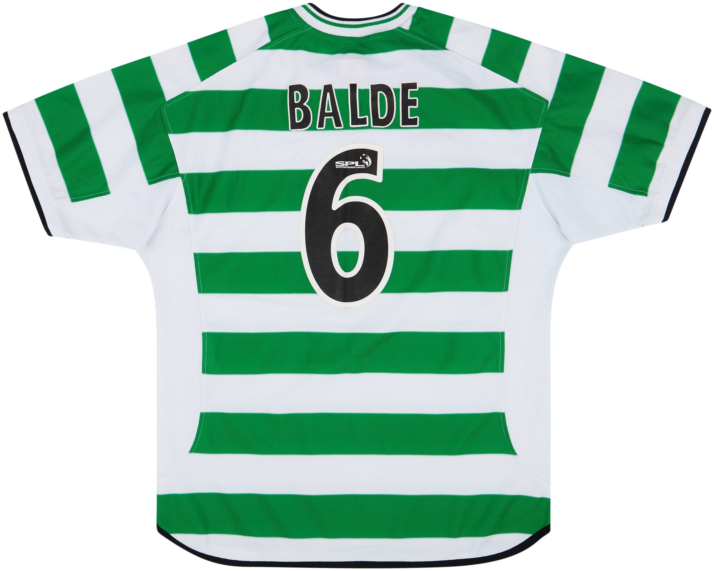 2001-03 Celtic Home Shirt Balde #6 - 6/10 - (L)