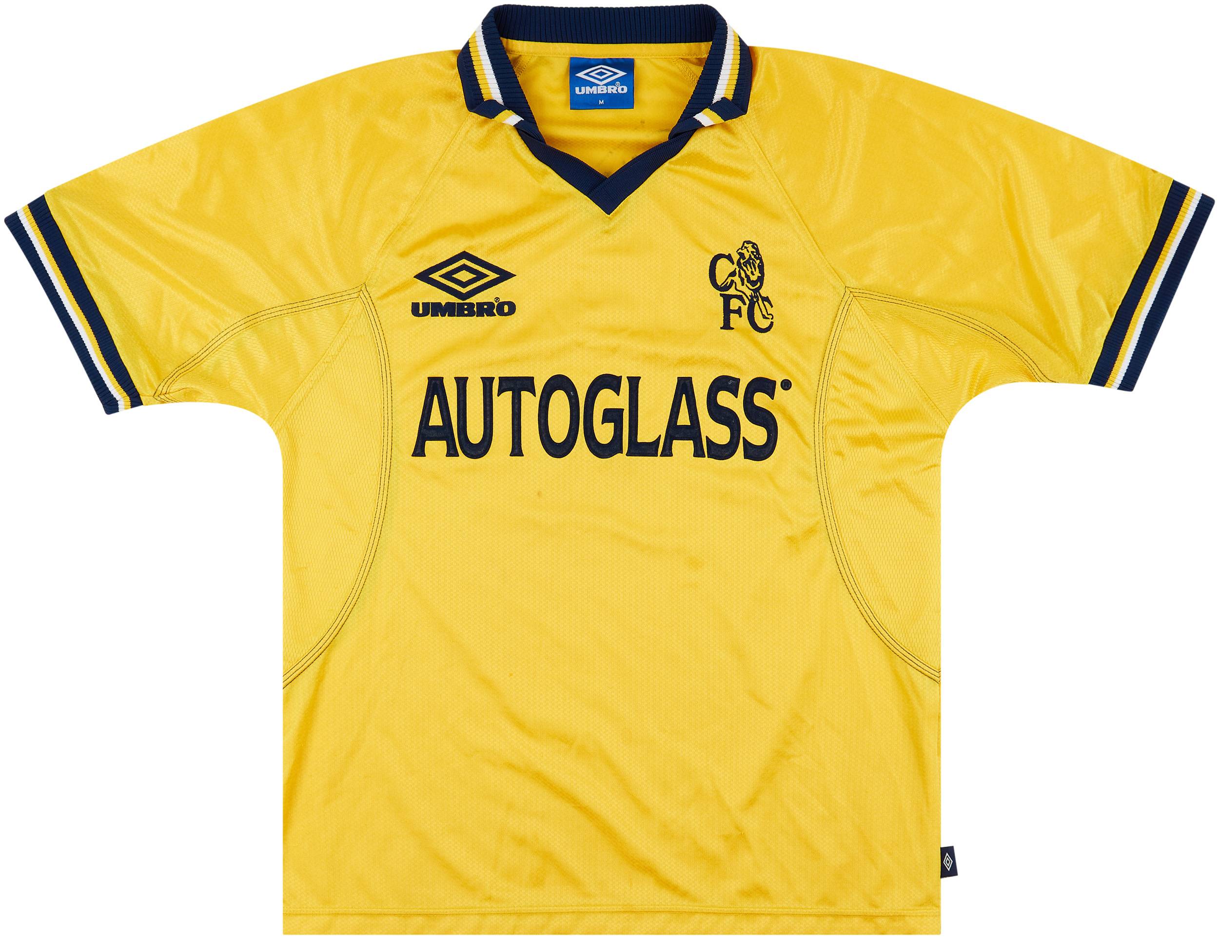 1998-00 Chelsea Signed Third Shirt - Excellent 8/10 - (M)