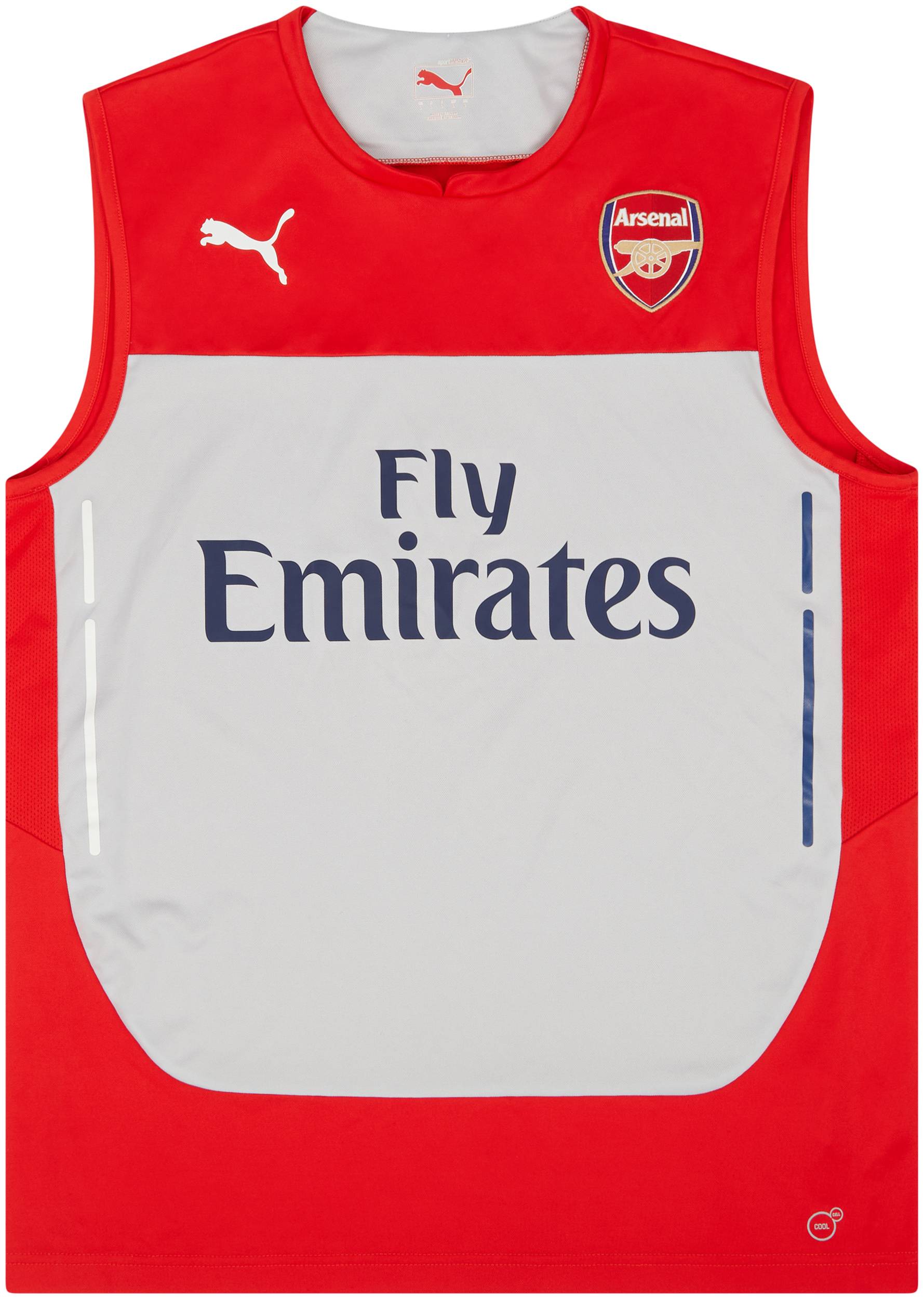 2014-15 Arsenal Puma Training Vest - Very Good 7/10 - (L)