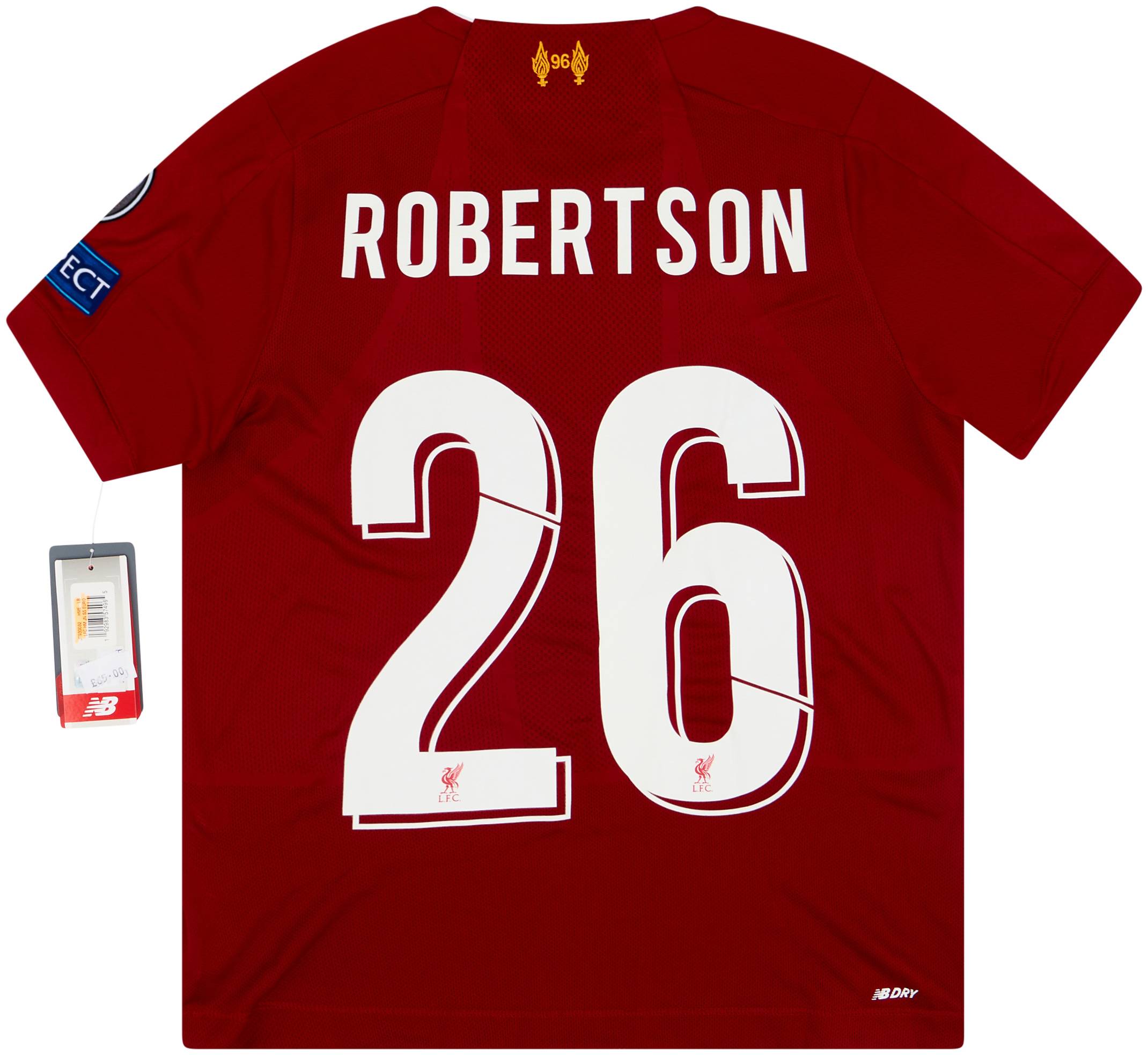 2019-20 Liverpool Home Shirt Robertson #26 (L.Boys)
