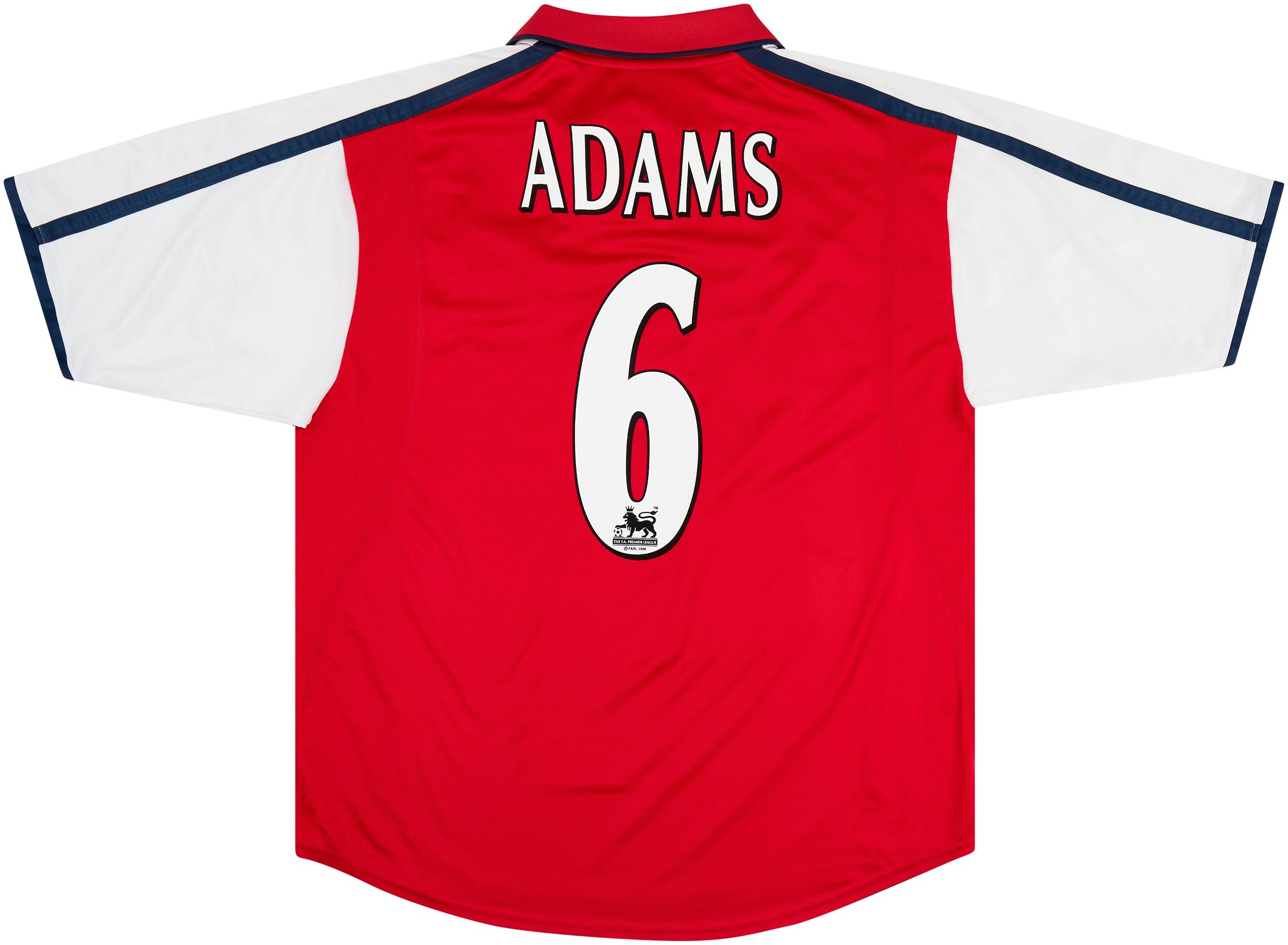 2000-02 Arsenal Home Shirt Adams #6 - Excellent 8/10 - (XXL)