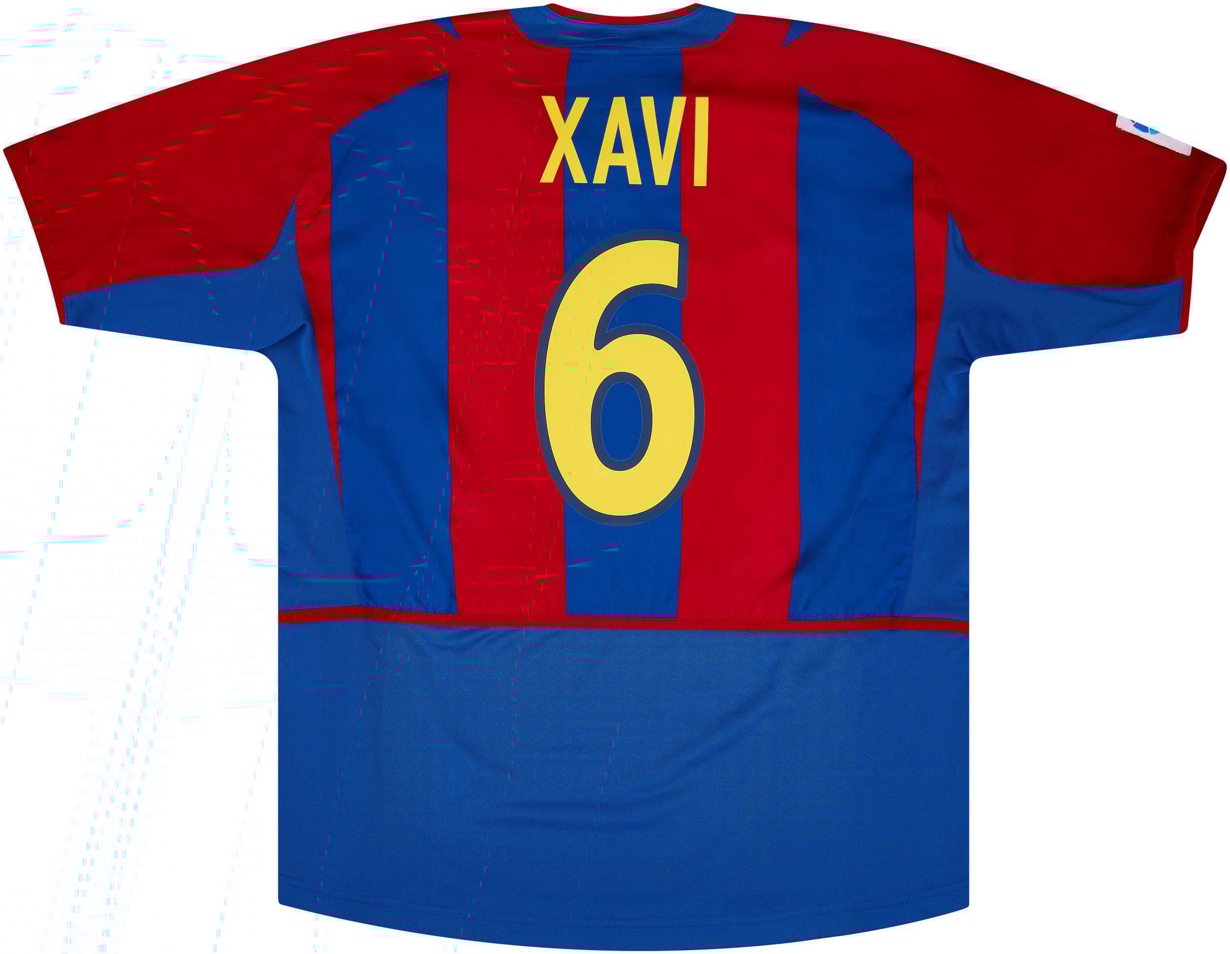 2002-03 Barcelona Home Shirt Xavi #6 - Excellent 8/10 - (XL)