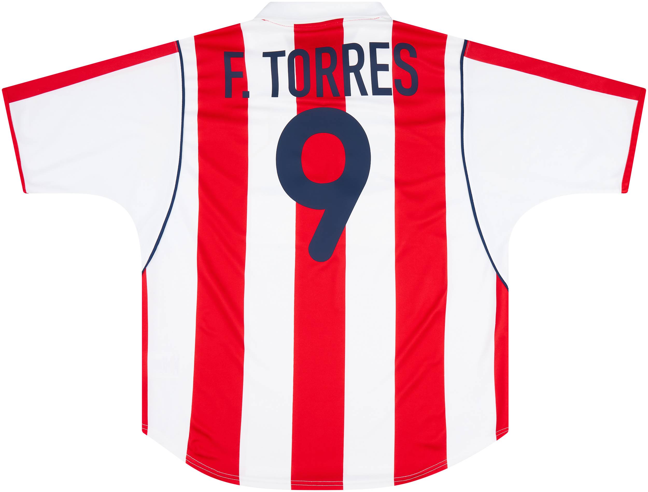 2001-02 Atletico Madrid Home Shirt F. Torres #9 - Excellent 9/10 - (L)