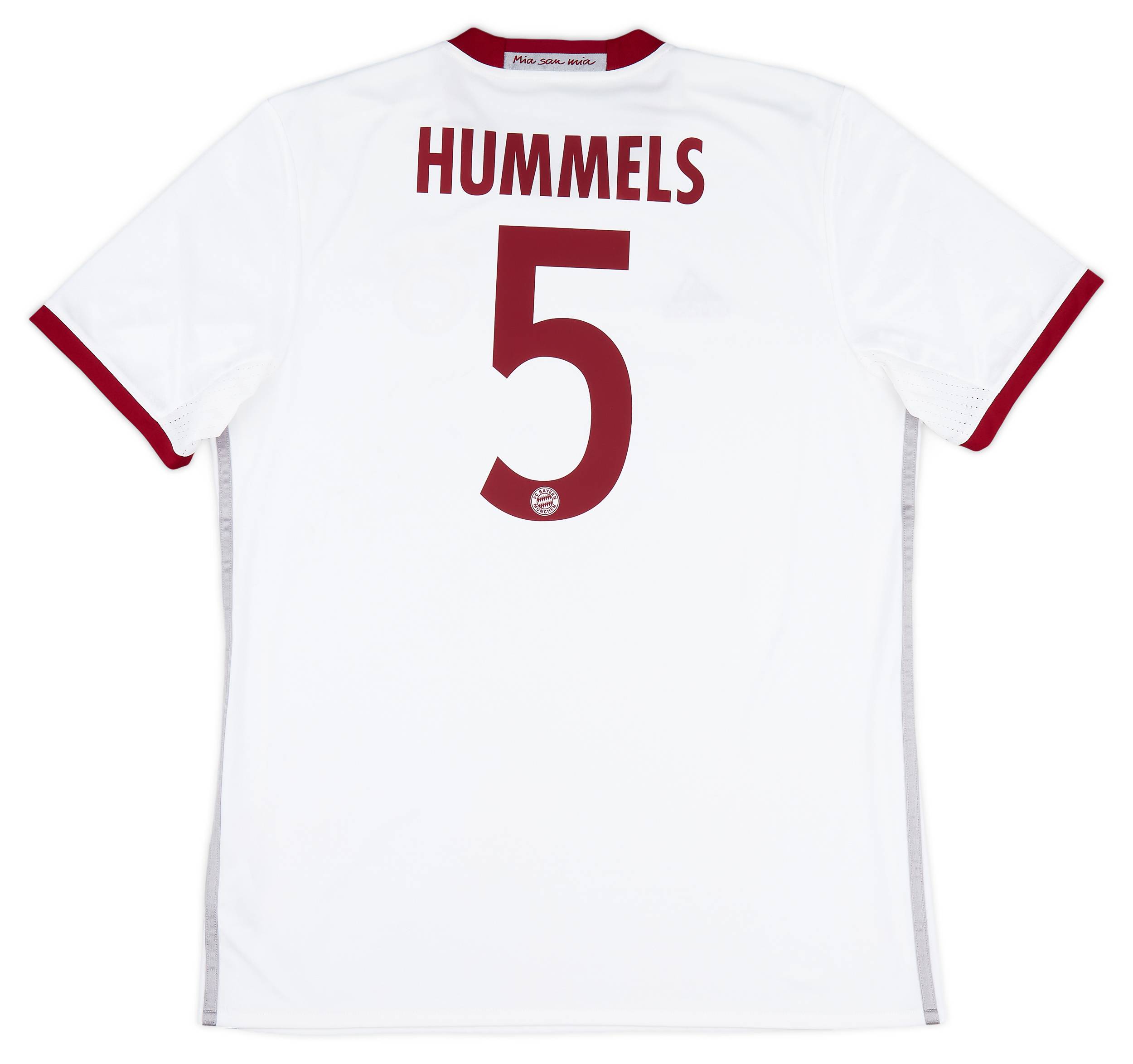 2016-17 Bayern Munich Third Shirt Hummels #5 - 6/10 - (L)