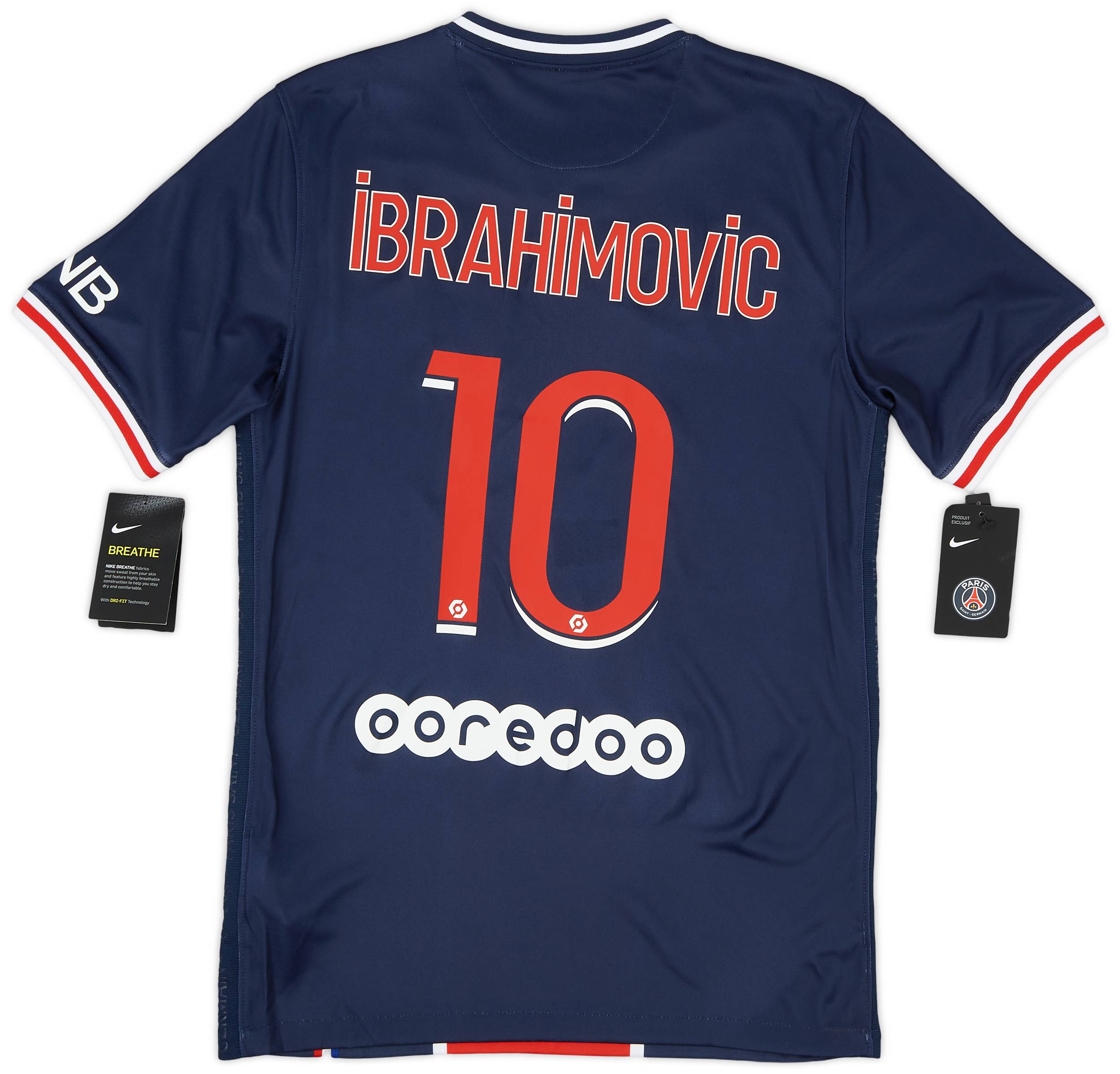 2020-21 Paris Saint-Germain Home Shirt Ibrahimović #10 - (S)