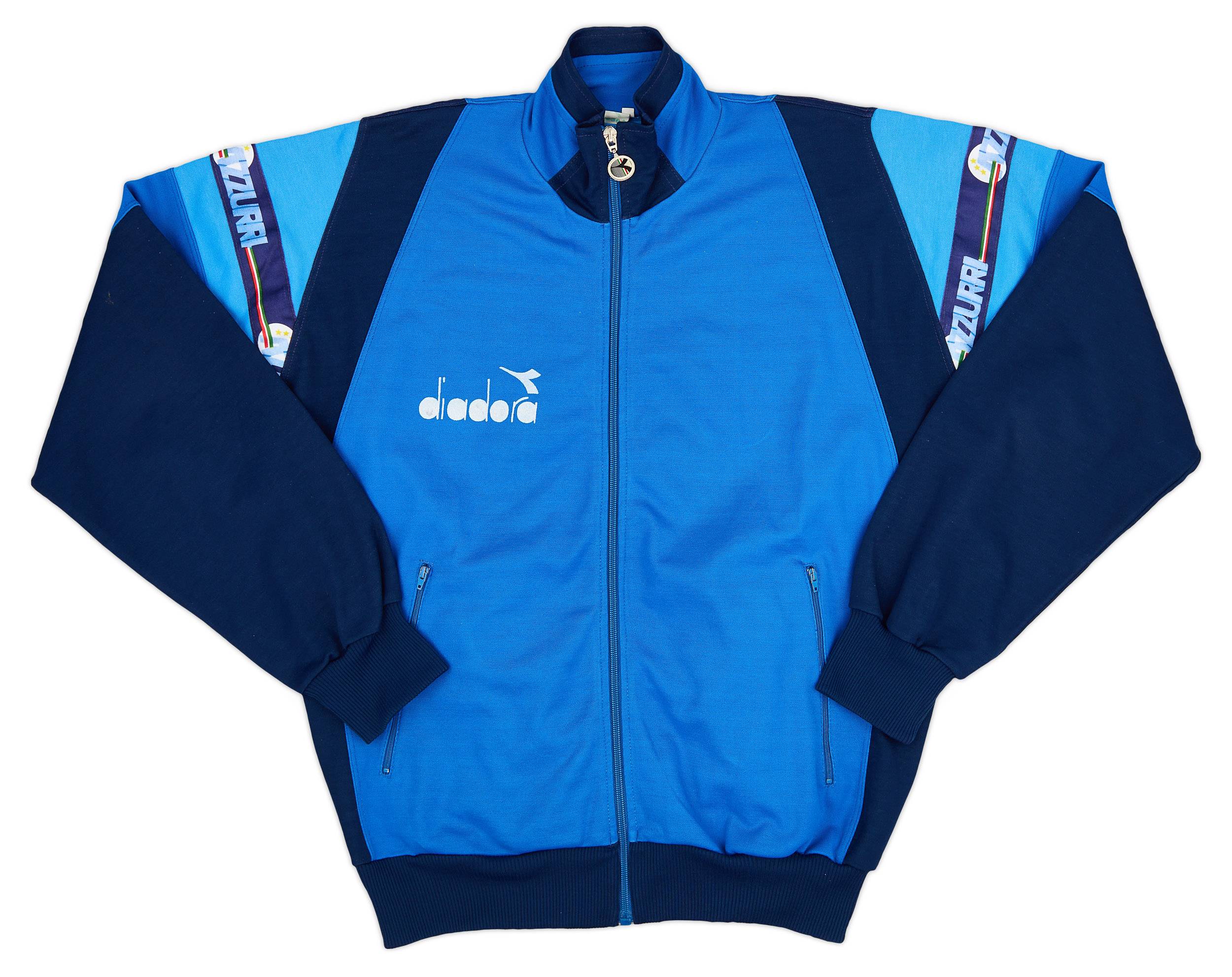 1990-92 Italy Diadora Track Top - Fair 4/10 - (XXL)