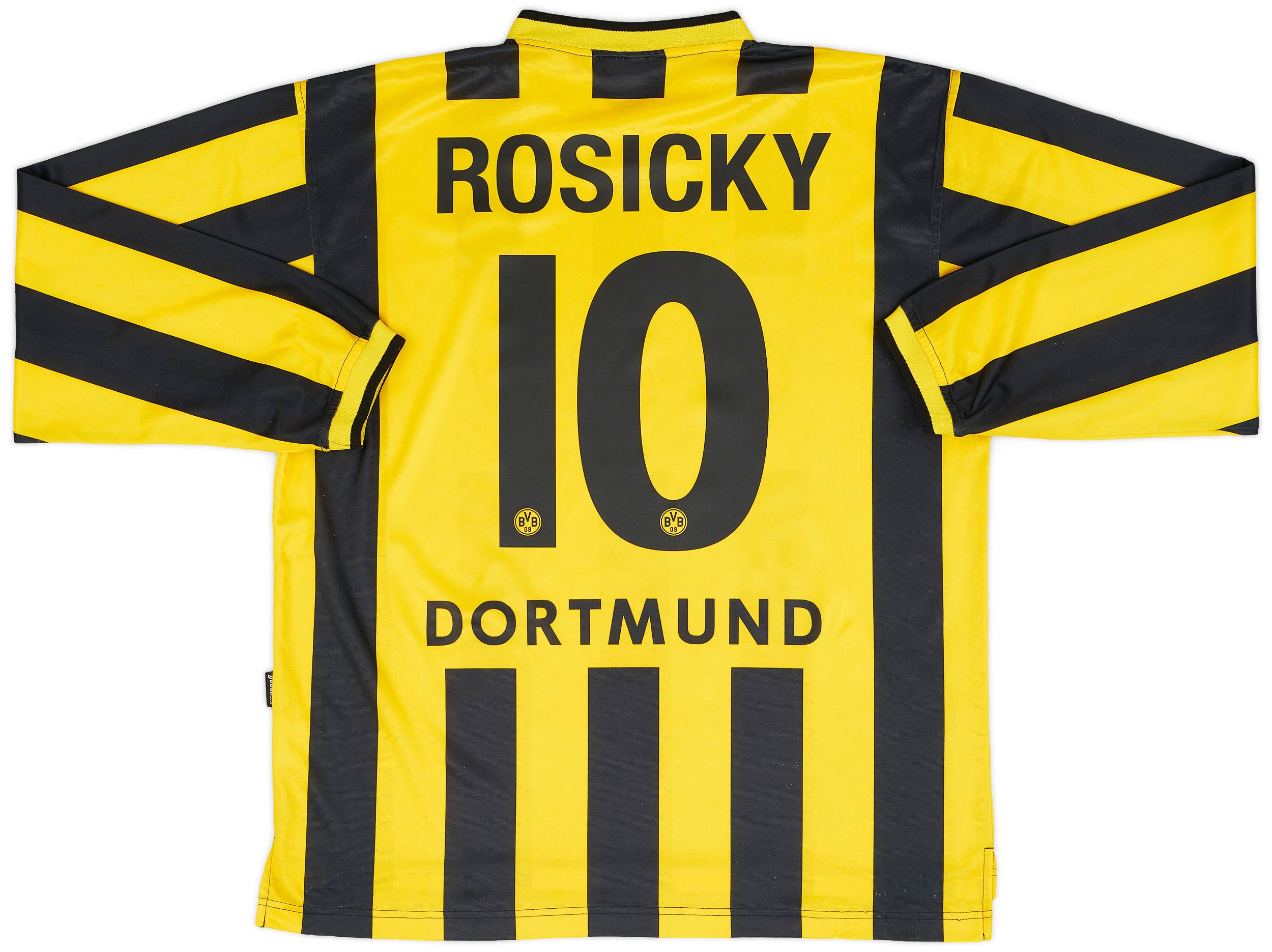 2000-02 Dortmund Home L/S Shirt Rosicky #10 - Excellent 8/10 - (L)