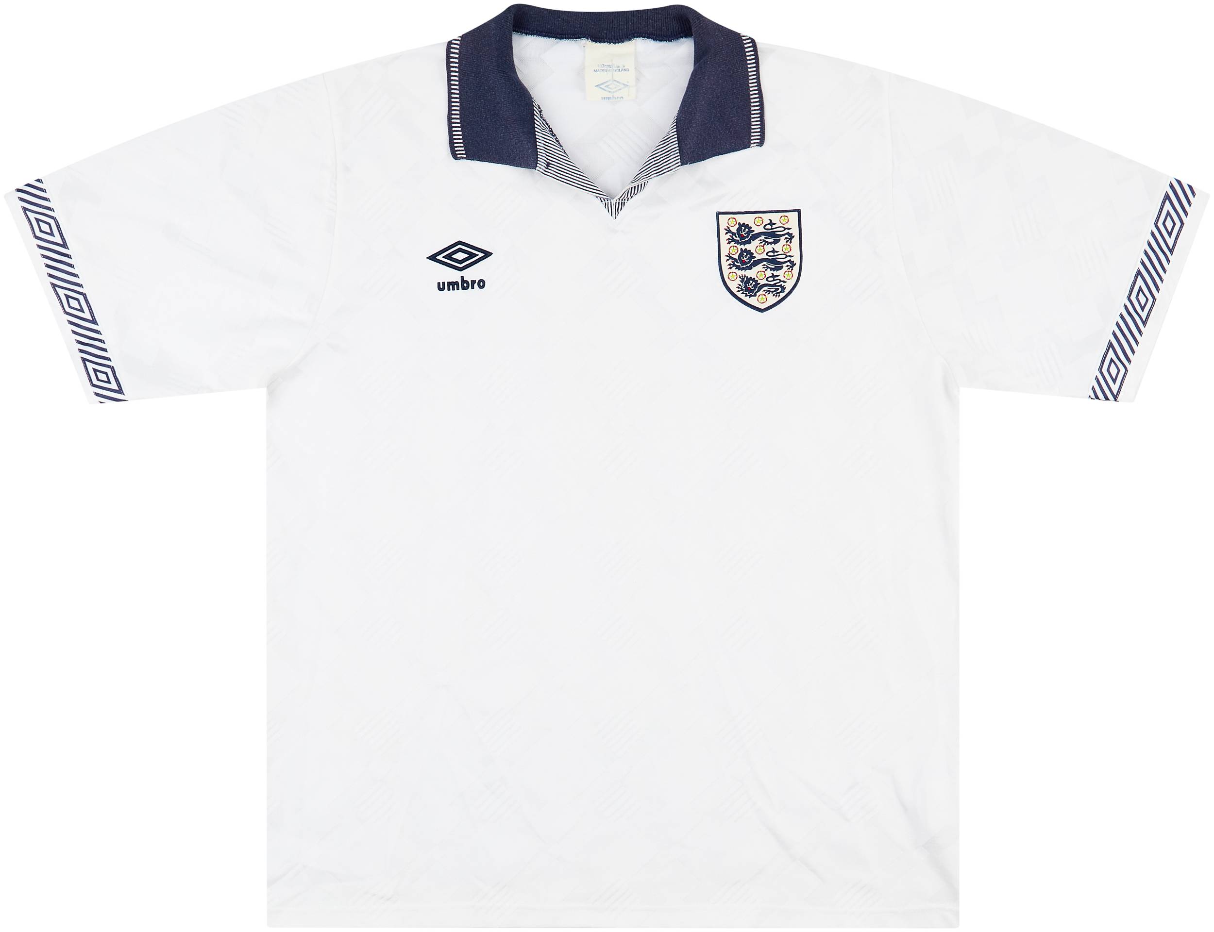 1990-92 England Home Shirt - 7/10 - (L)