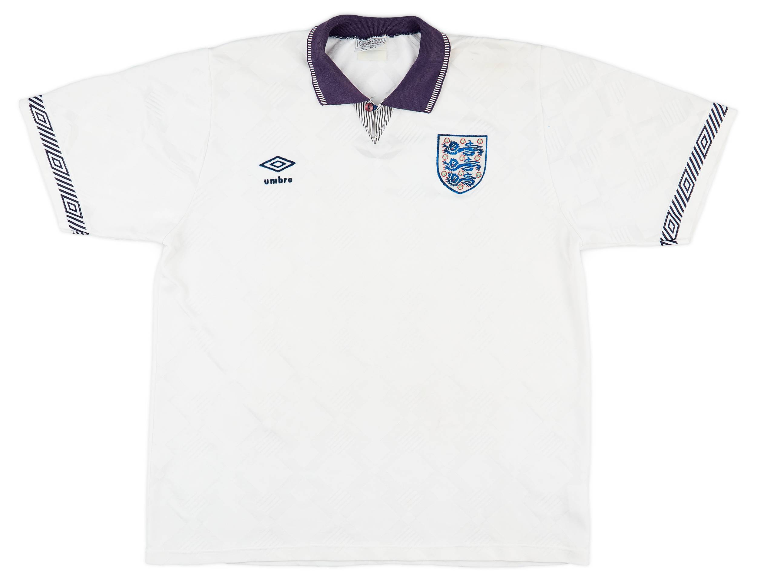 1990-92 England Home Shirt - 7/10 - (L)