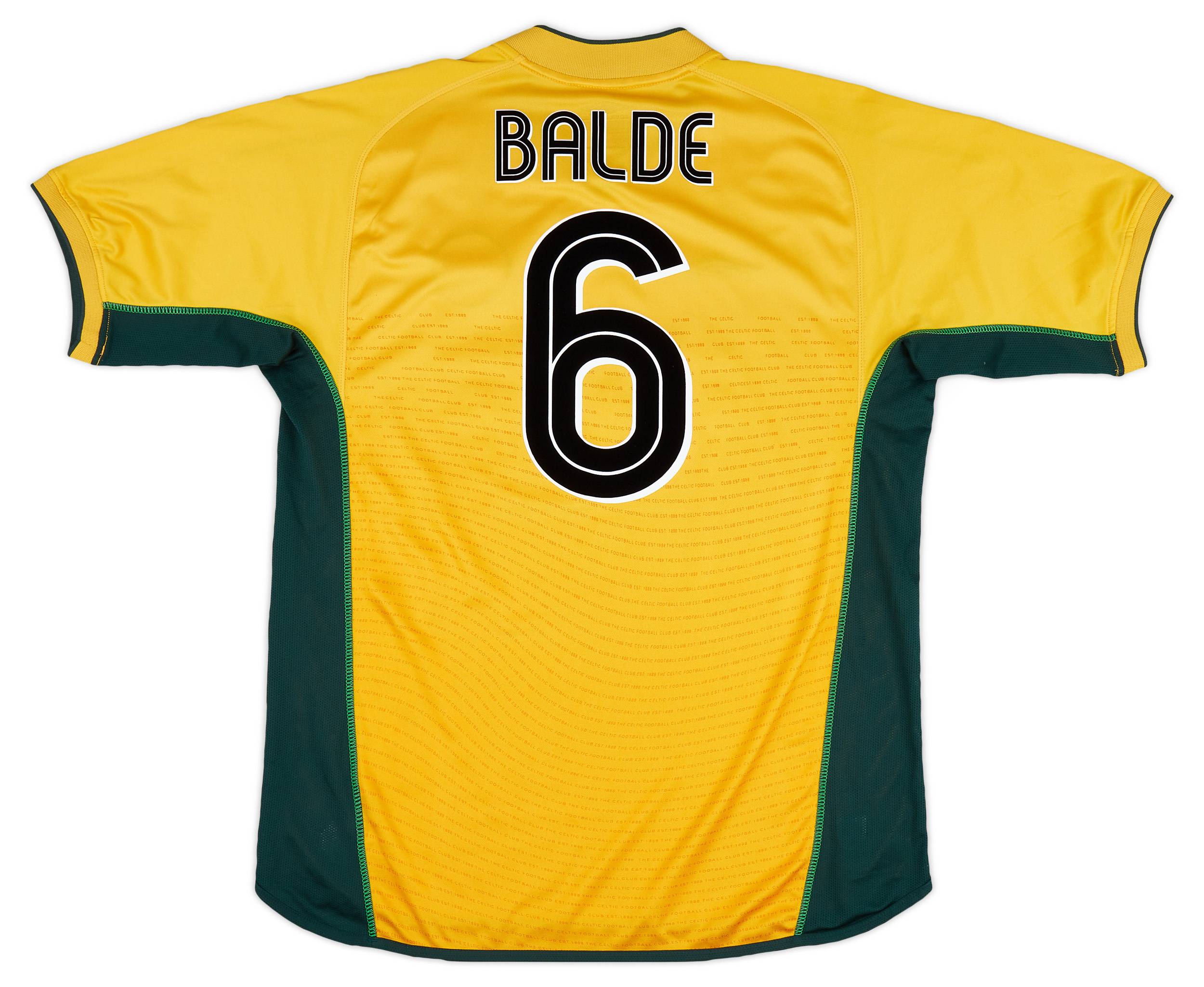 2002-03 Celtic Away Shirt Balde #6 - Excellent 9/10 - (L)