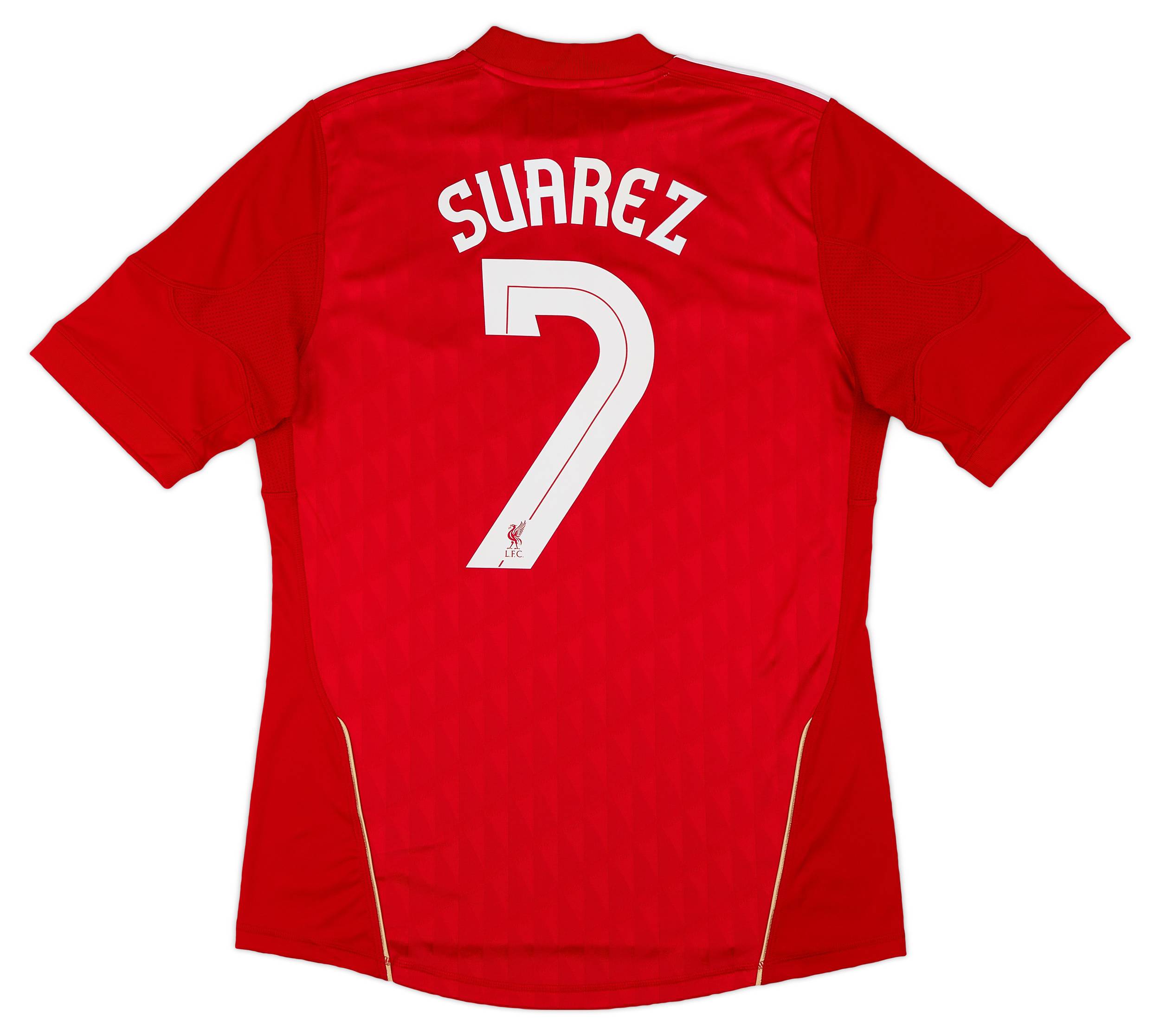 2010-12 Liverpool Home Shirt Suarez #7 - Very Good 7/10 - (M)