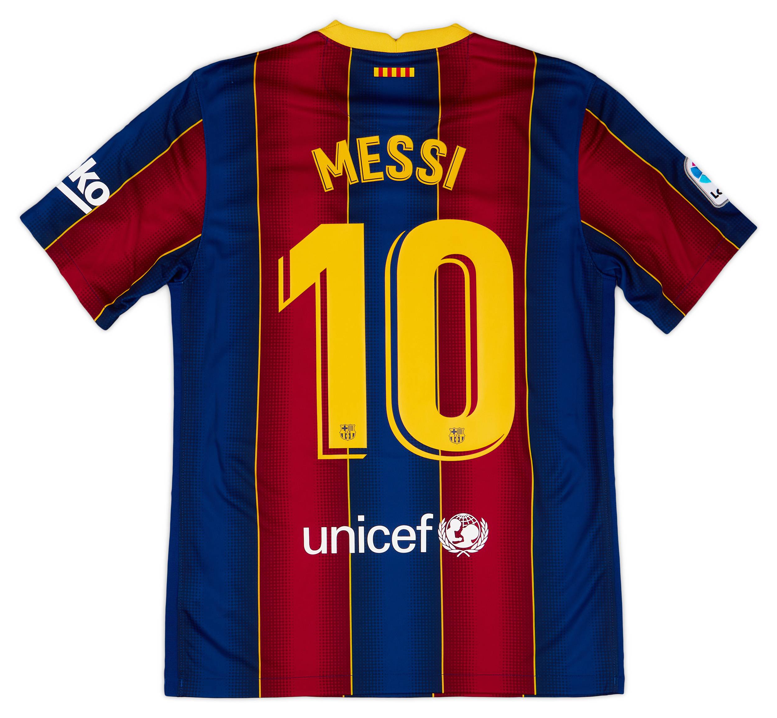 2020-21 Barcelona Home Shirt Messi #10 - Excellent 9/10 - (M)