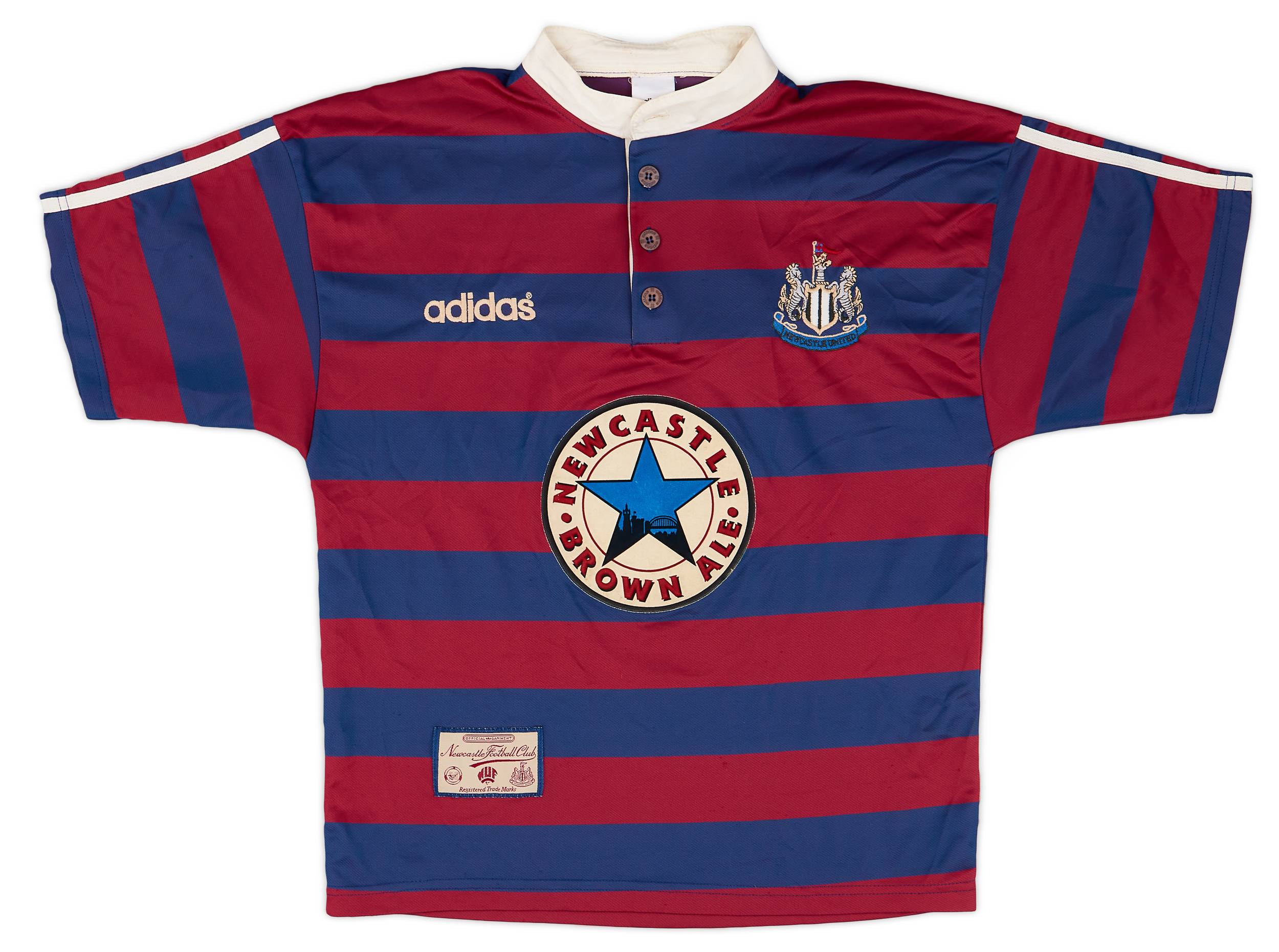1995-96 Newcastle Away Shirt - Excellent 8/10 - (S)