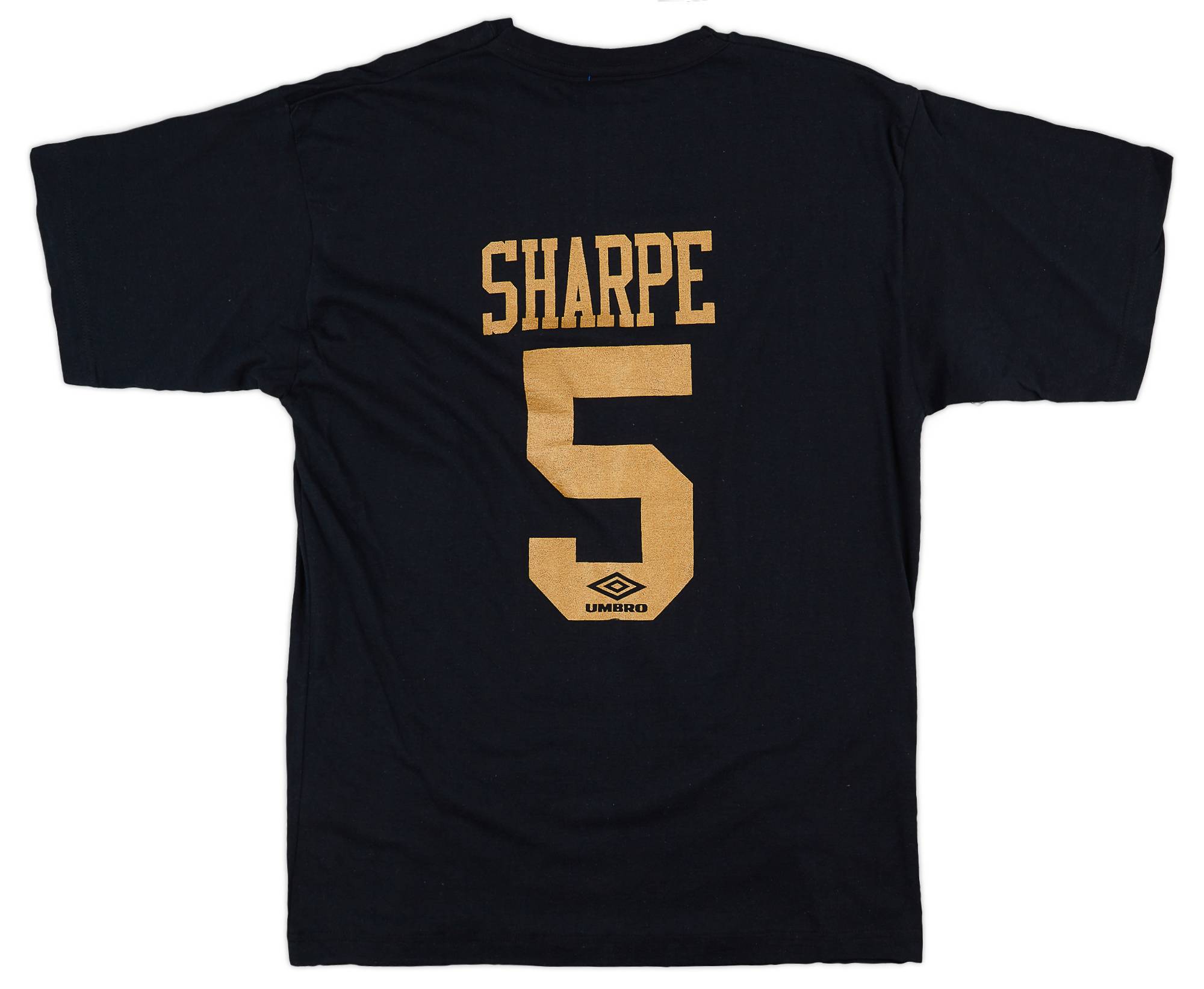 1994-96 Manchester United Umbro Graphic Tee Sharpe #5 - 9/10 - (XL)