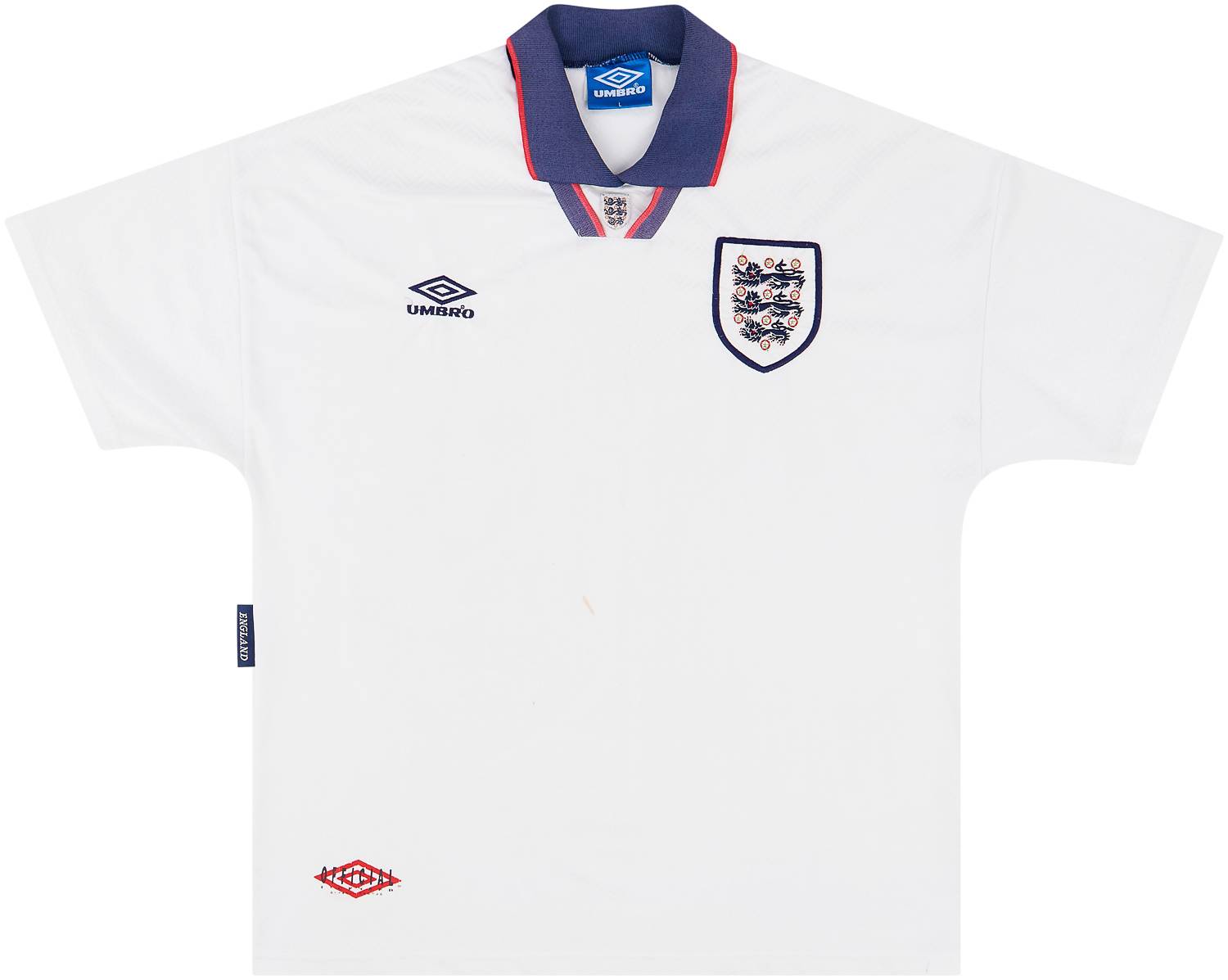 1993-95 England Home Shirt - 6/10 - (L)